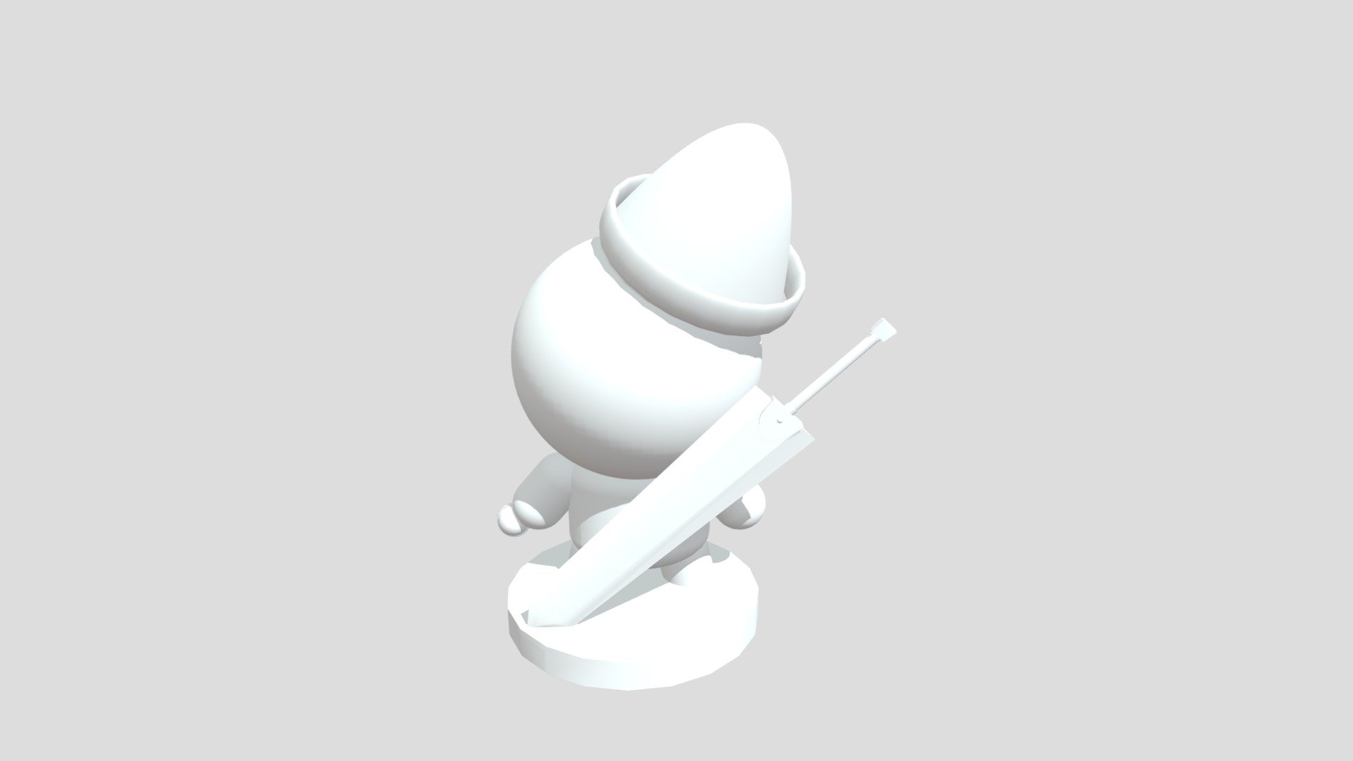 Figure Has A Pokeball In His Hand And Guts sword - Download Free 3D ...