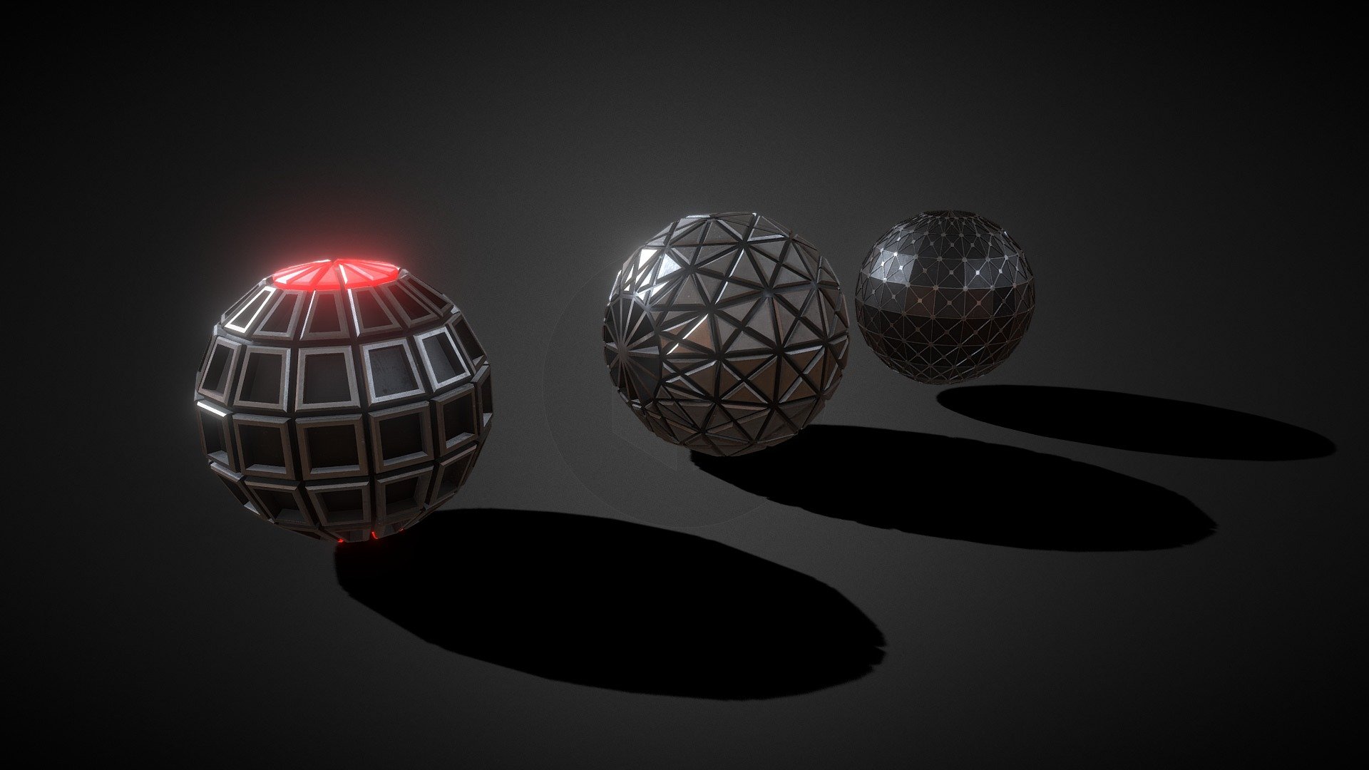 Sci- Fi Sphere Collection Metal (Part Six) - Buy Royalty Free 3D model ...