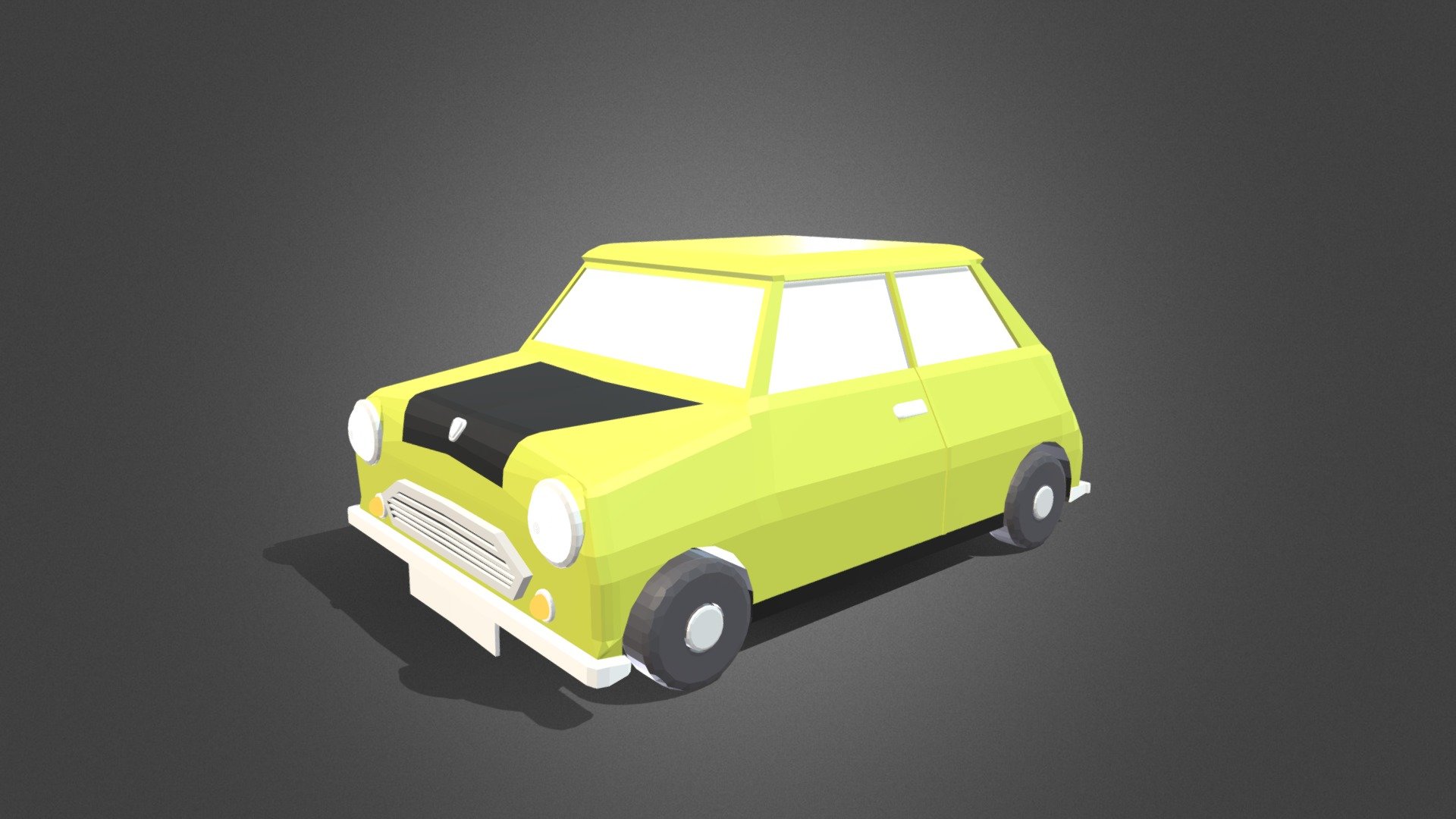Low-Poly Mr.Bean car - 3D model by Ru (@amyliu1810) [7cc900c] - Sketchfab