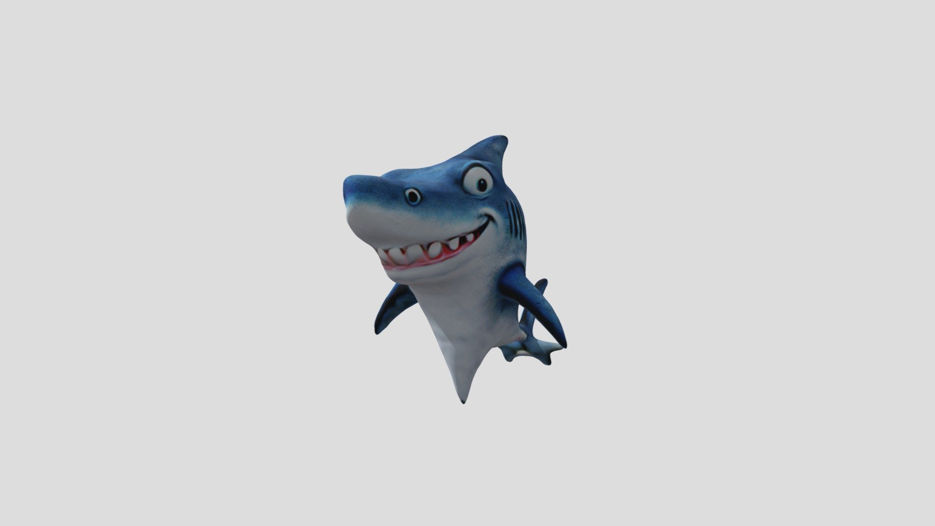 Cartoon Shark - Download Free 3D model by WA7KVI [7cc958c] - Sketchfab