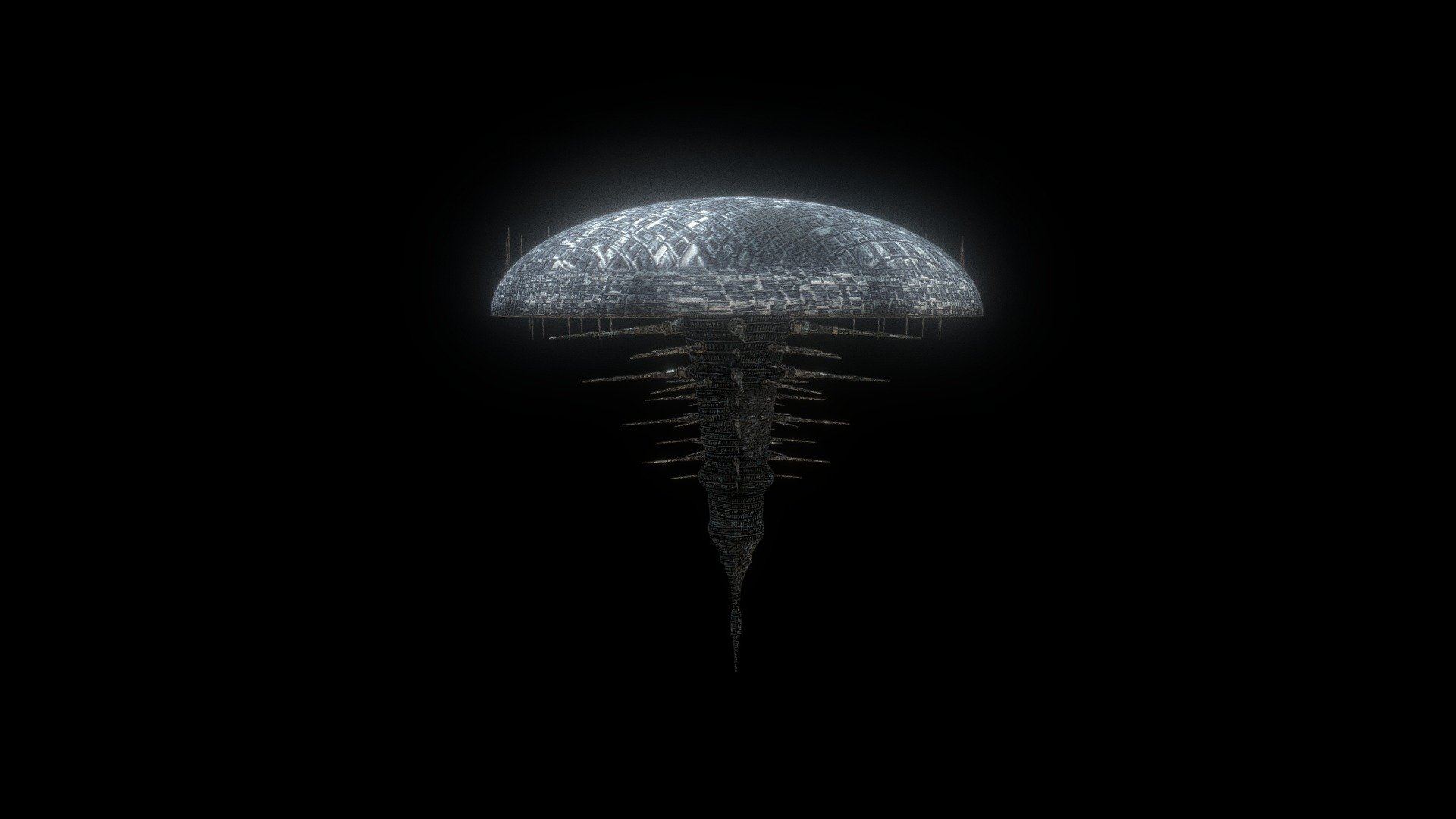 Dome Alien Ship (Third Version) - 3D model by Nebula Archives X ...