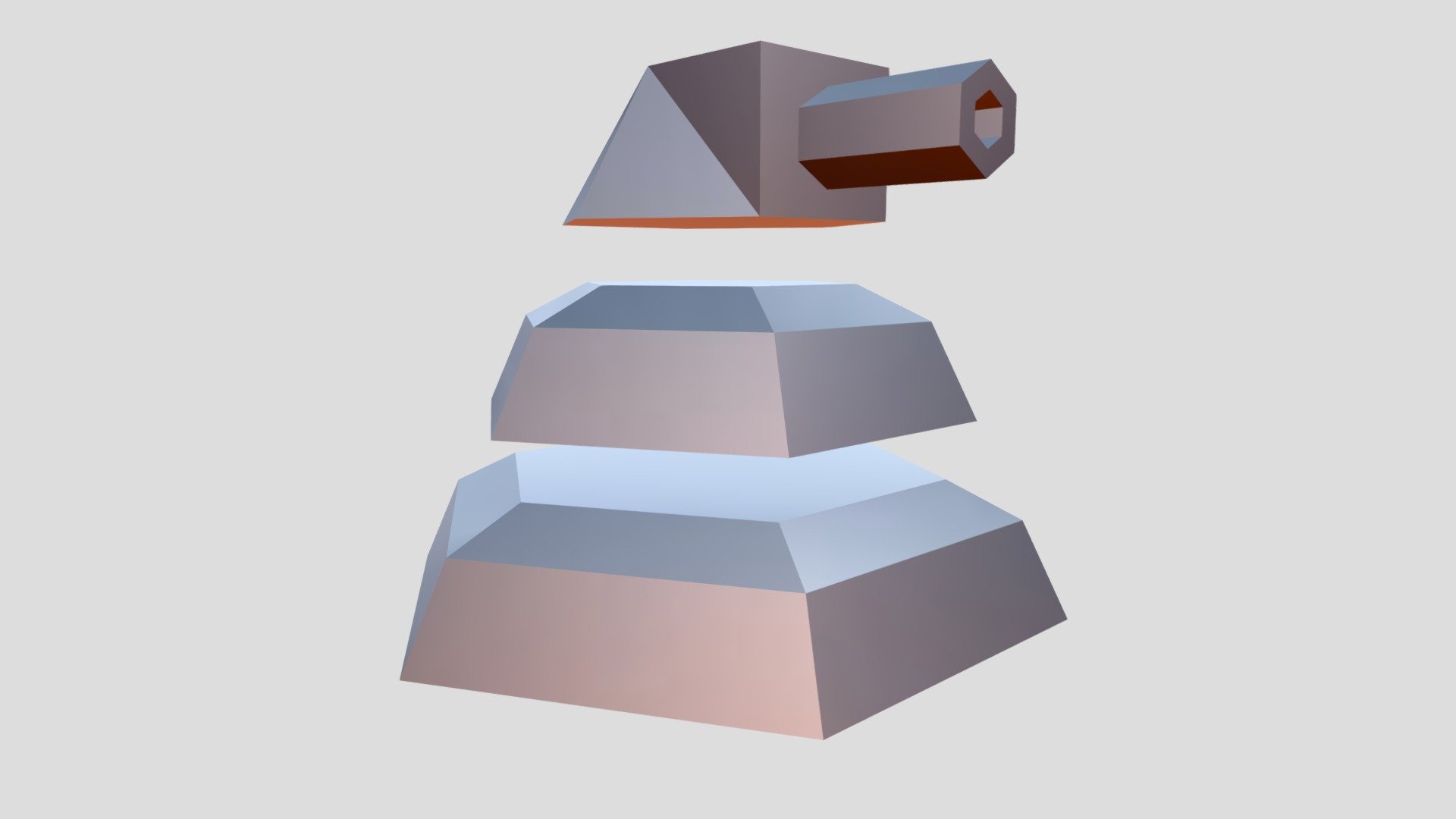 simple Destructable Turret - Download Free 3D model by Trockk ...