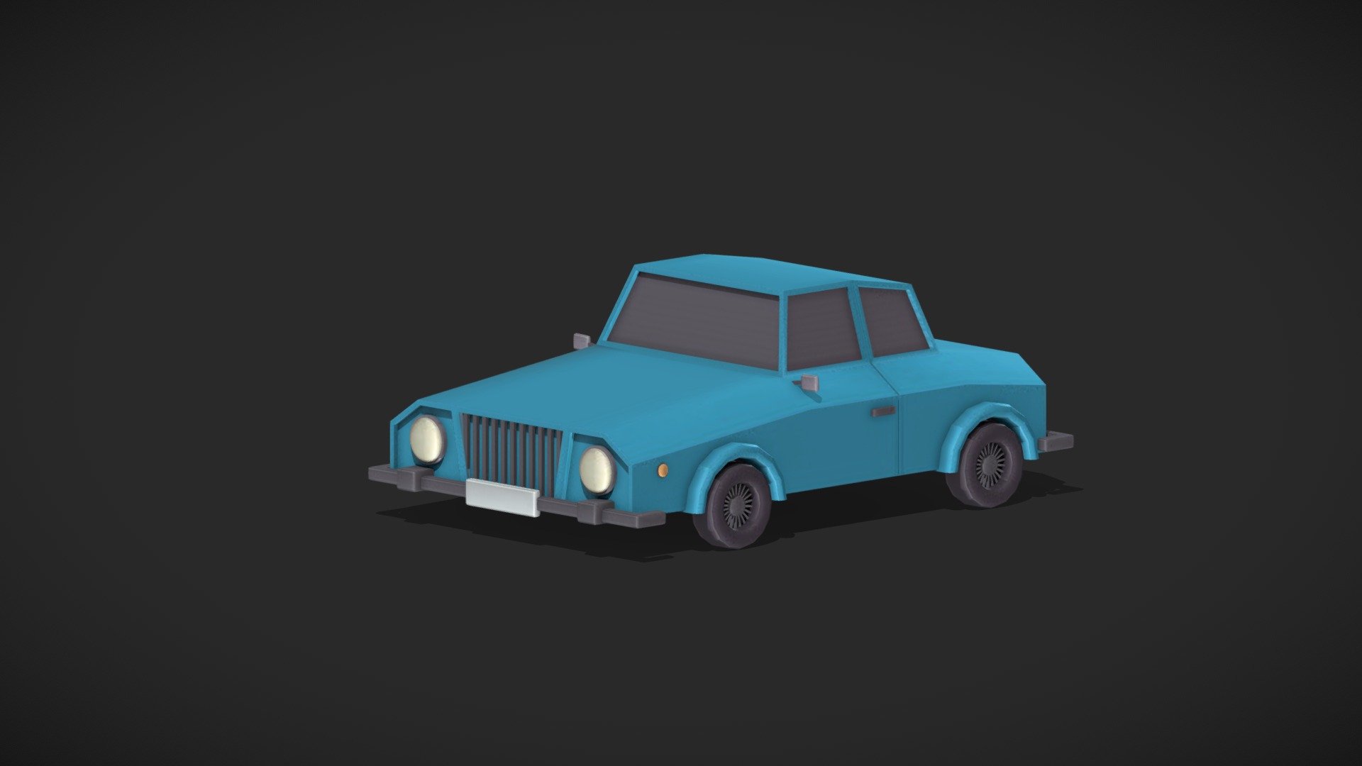 Low-poly Car - 3D model by Pinnacle CG Arts (@pinnaclecgarts) [7cce8c8 ...