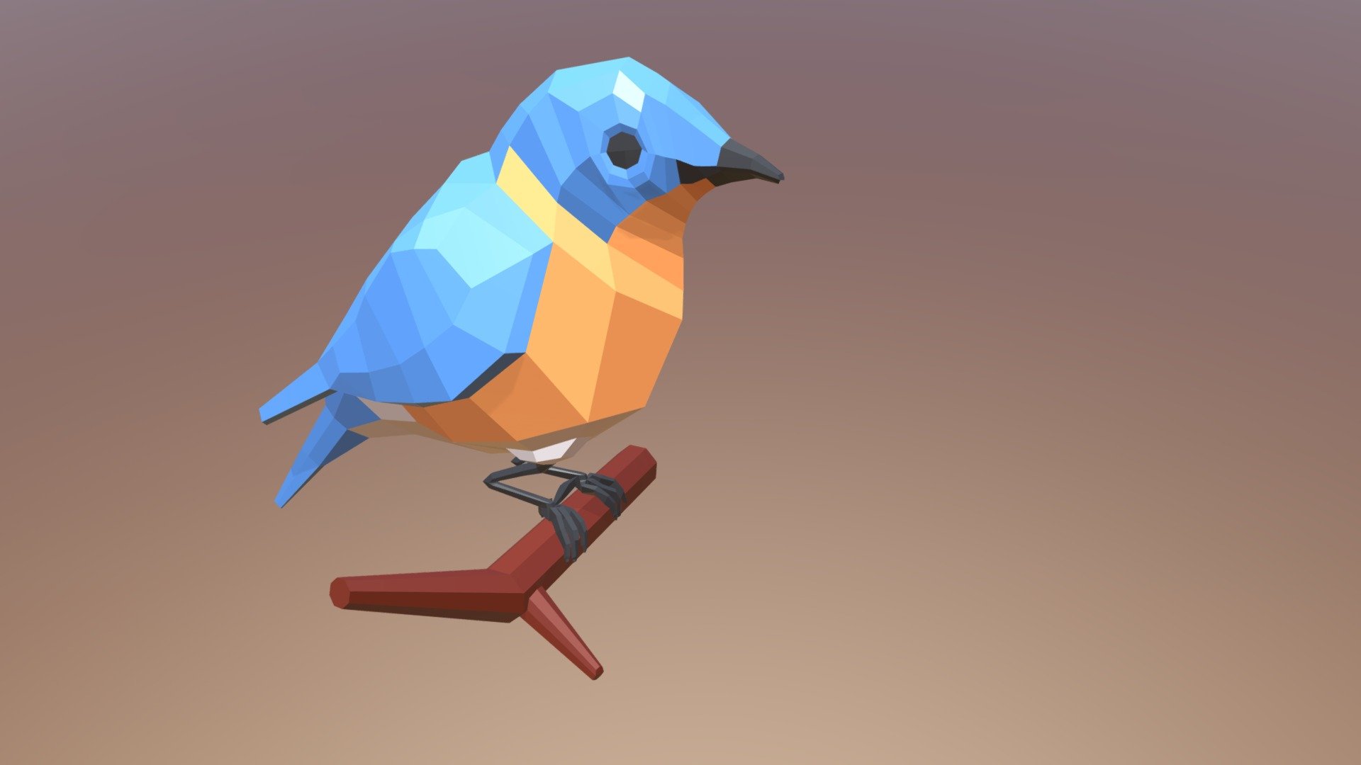 Blue bird - Download Free 3D model by Vera4Art (@Elvera.Viljoen) [7ccf3fd] - Sketchfab
