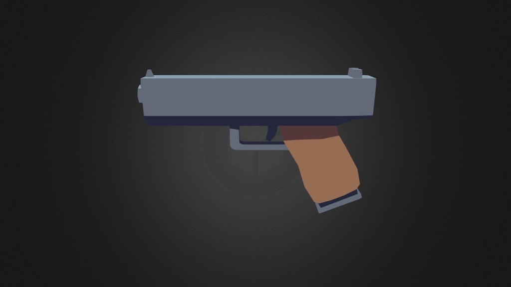 Stylized low-poly Gun - 3D model by PepeBeatsPC [7cd15f4] - Sketchfab