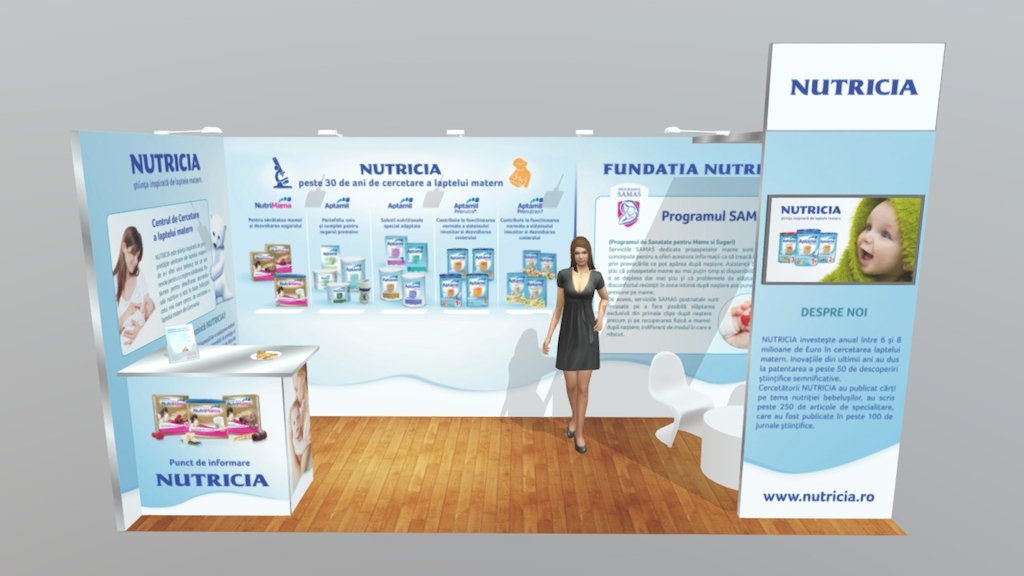 Stand Nutricia - 3D model by matrixframe.ro [7cd1ce7] - Sketchfab