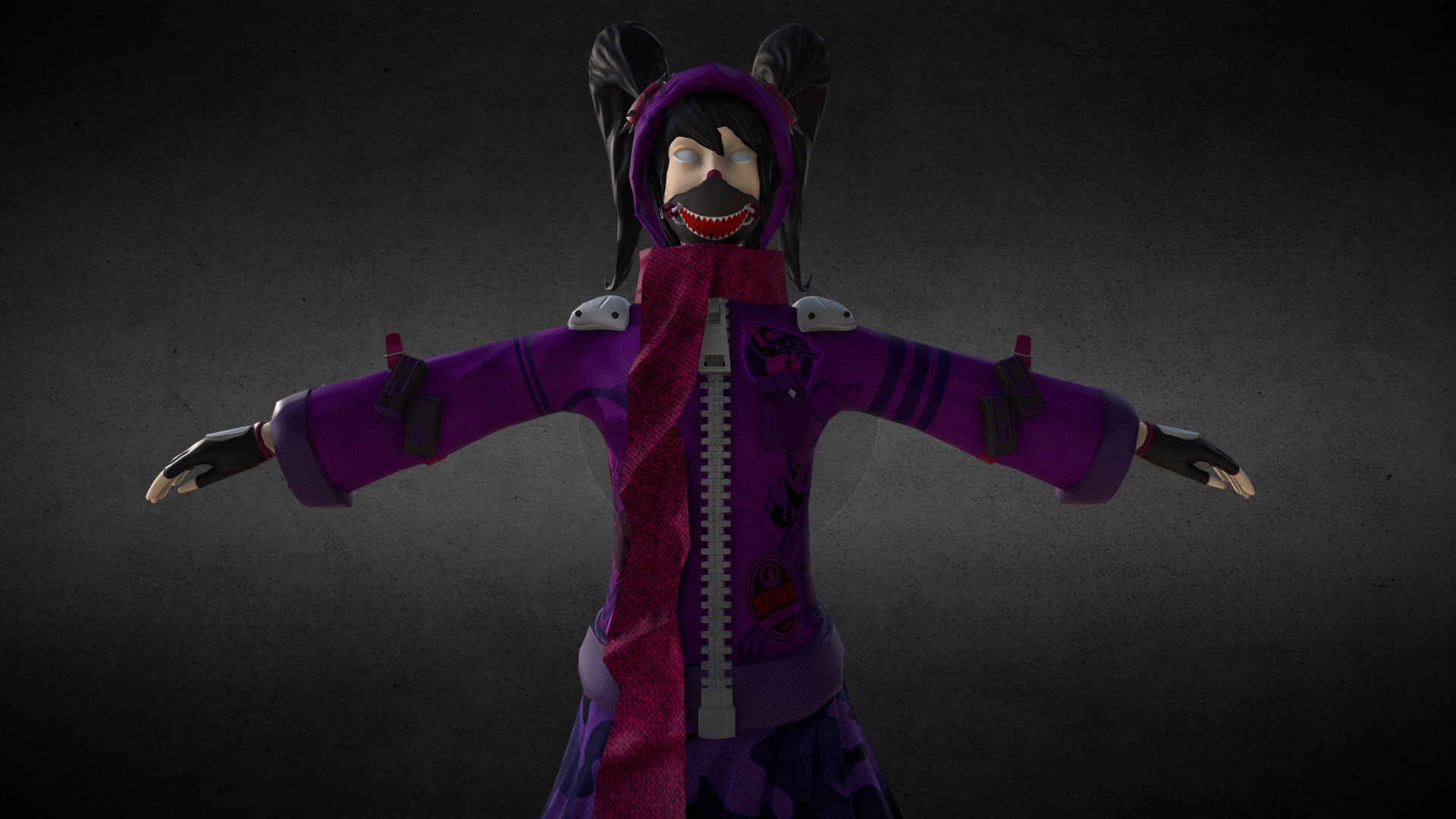 Kayoko - 3D model by Luca (@blackace) [7cd490d] - Sketchfab