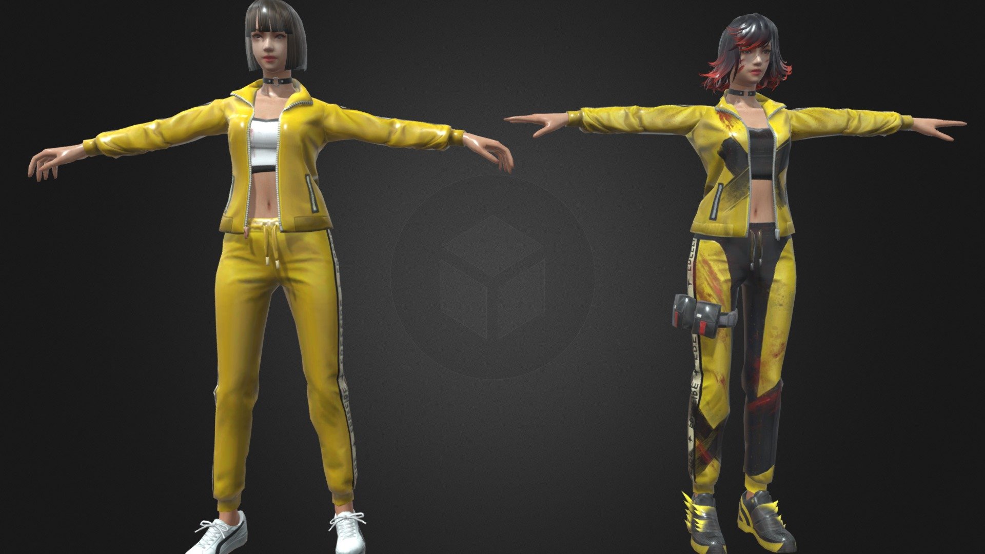 GarenaFreeFire - Kelly (Elite And Default) - Download Free 3D model by ...