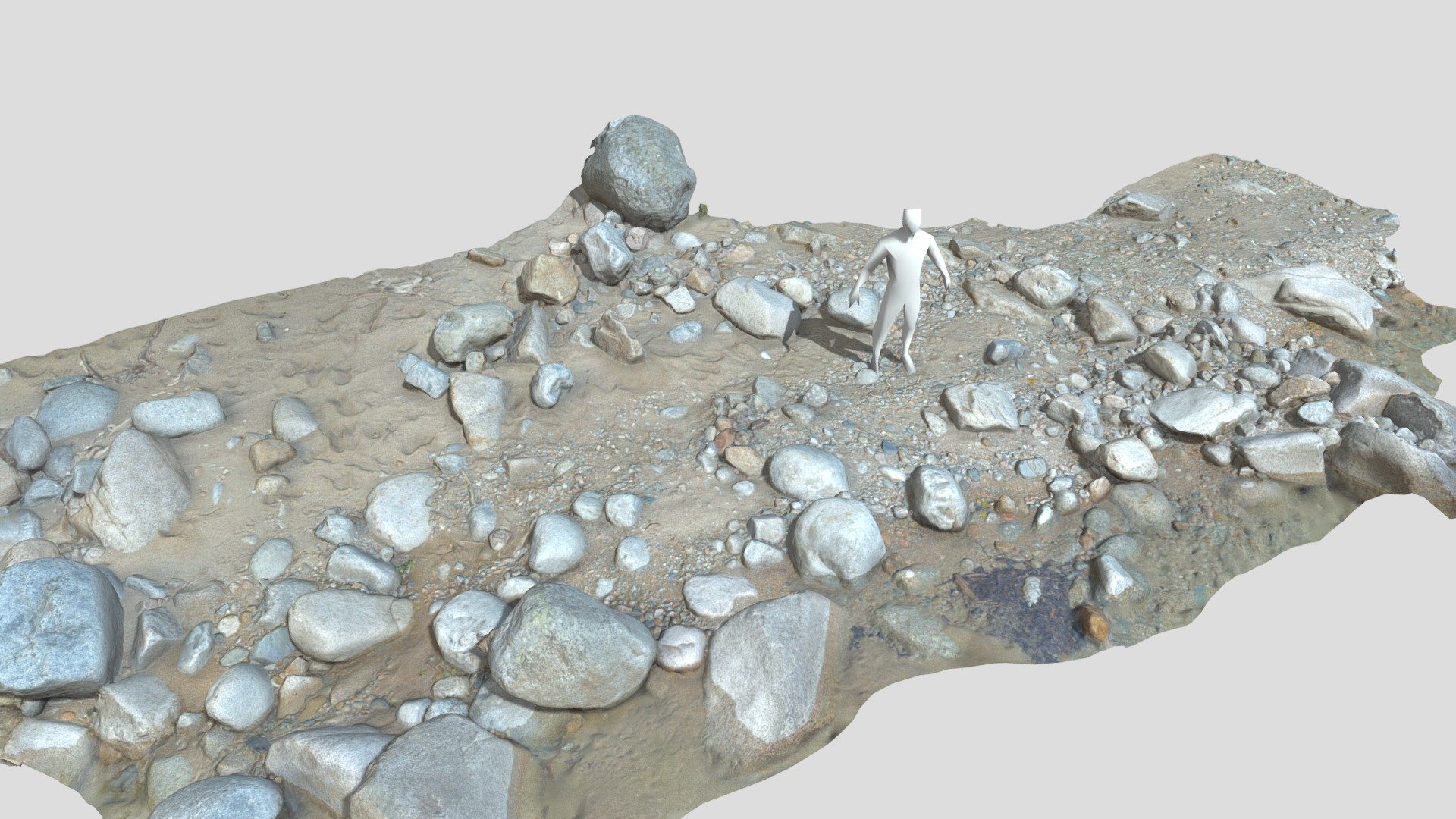 River Stone Pebbles Sand Rocks Scan - Buy Royalty Free 3D model by Pers ...