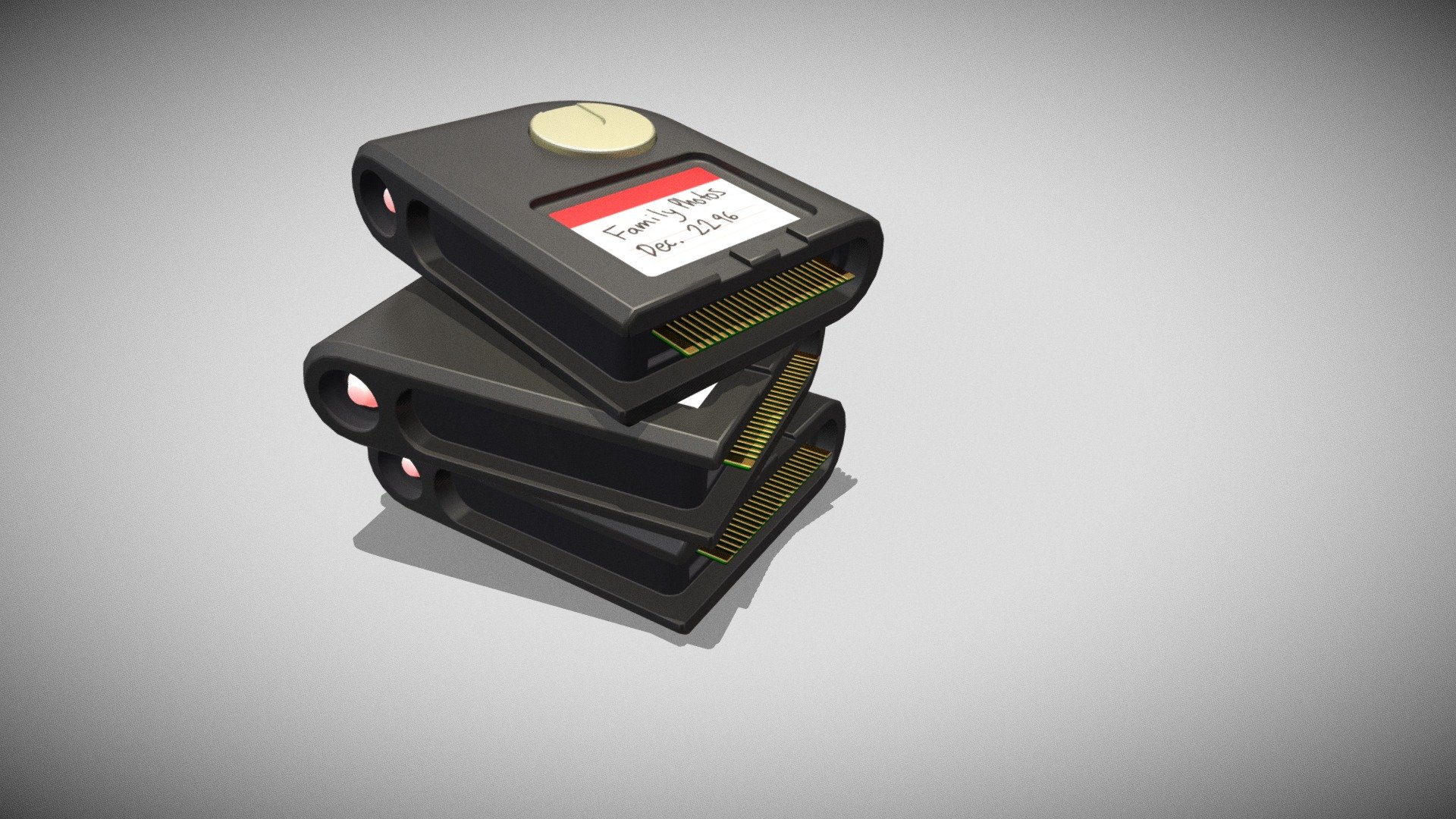 Retro-Futuristic Media Storage - 3D model by Cass Cole (@ndiecity ...