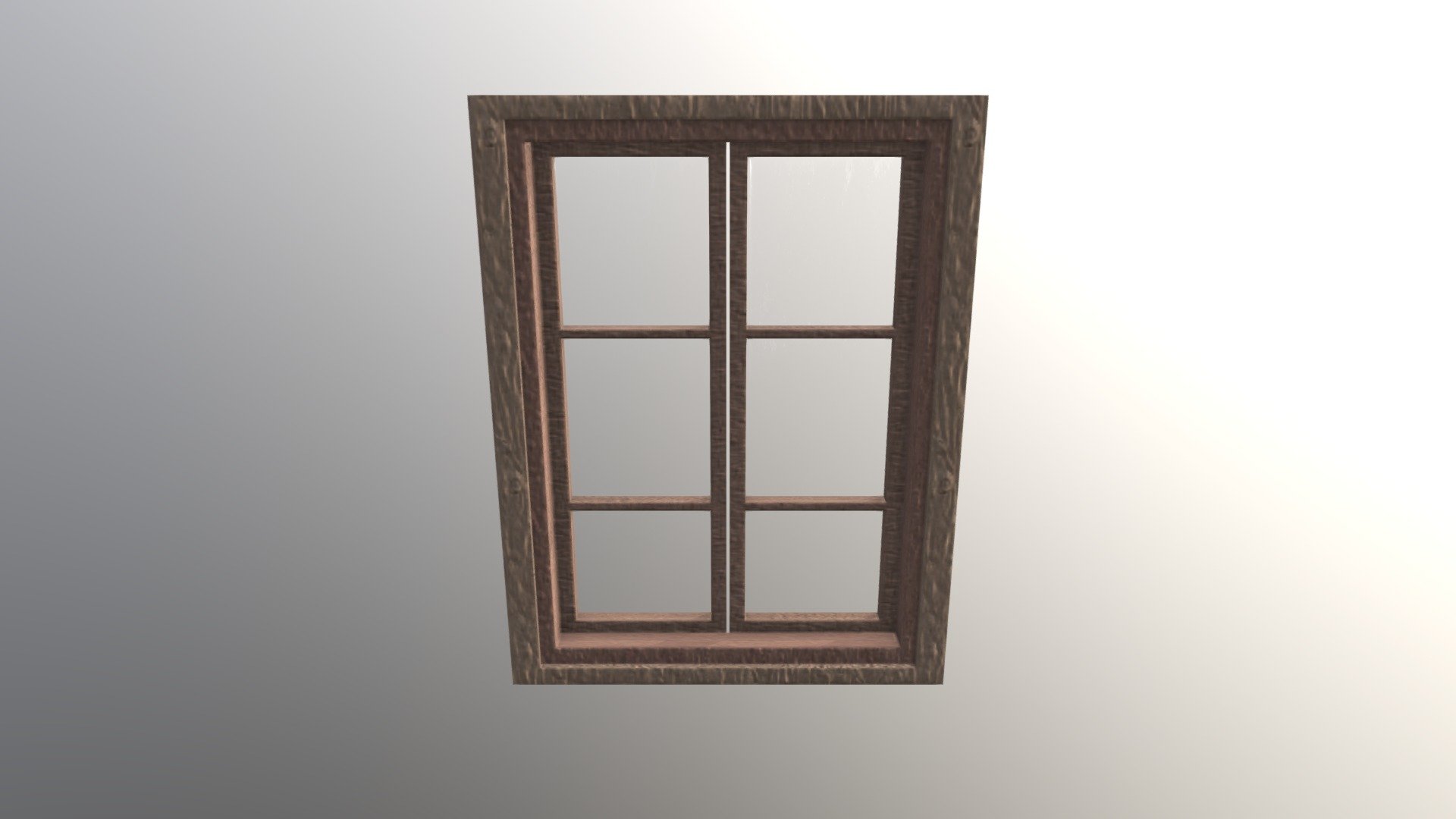 3D Wooden Window - 3D model by BenDodd [7cdac34] - Sketchfab