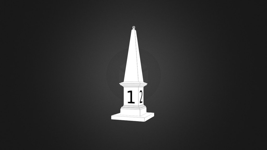 Obelisk Art Template - 3D model by weaponscollector [7cdb97a] - Sketchfab