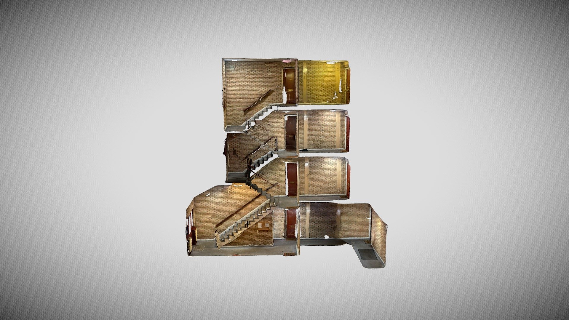 3 storey staircase Scan - Download Free 3D model by Neck360 [7cdce42 ...