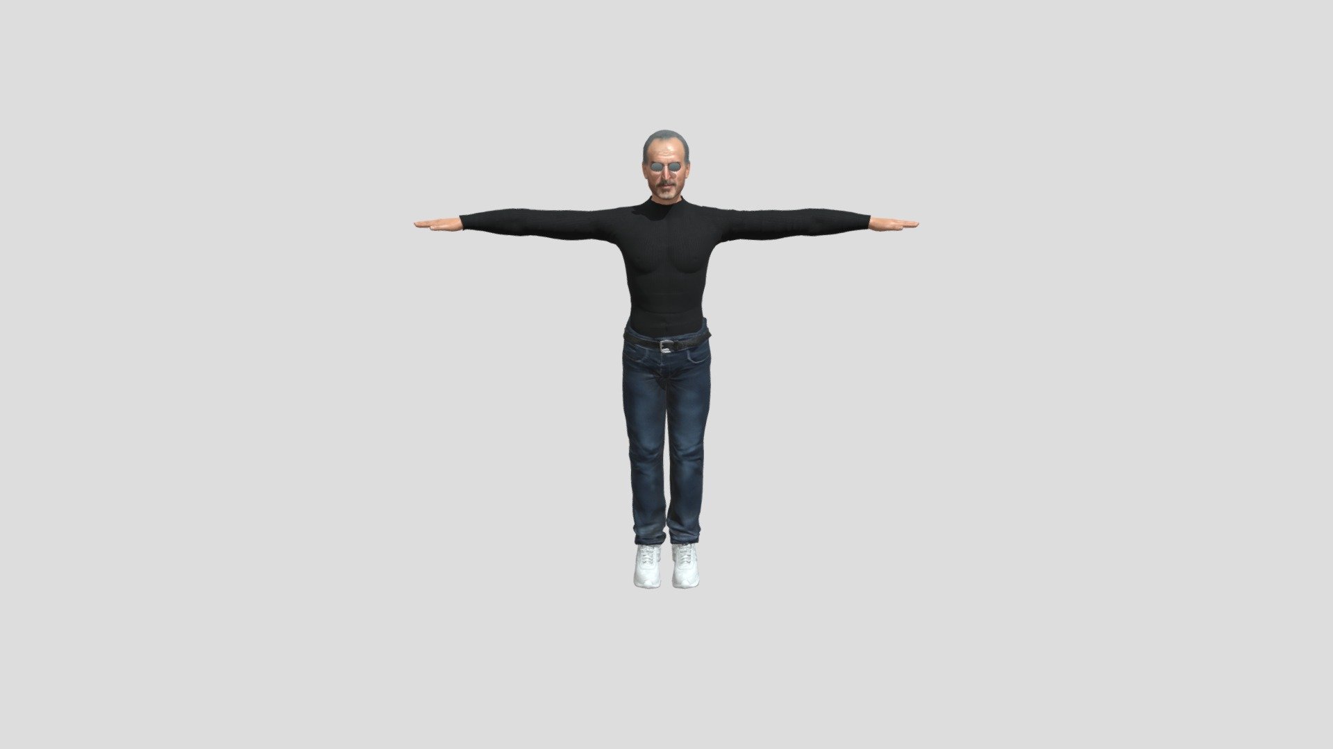 Steve Jobs 3D Character Realistic Style 3D Model By