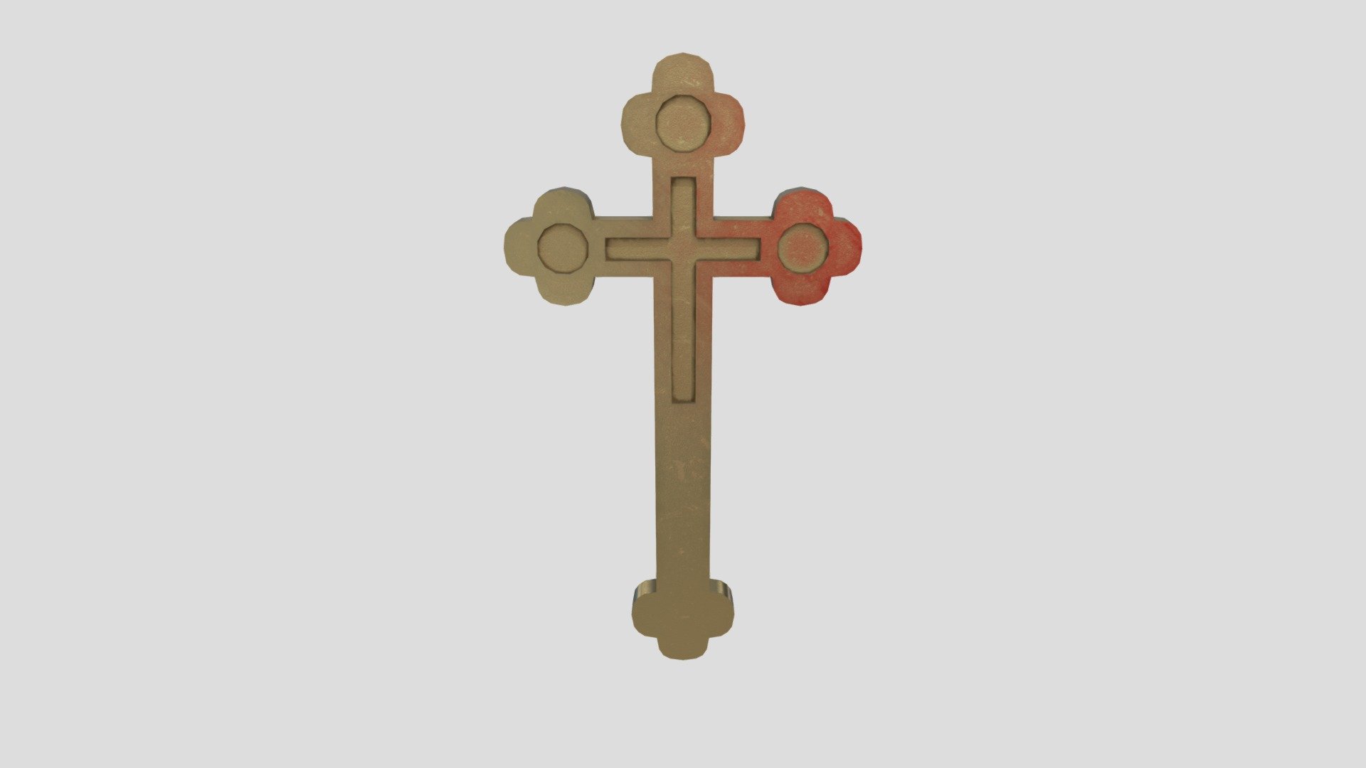 Golden Cross - Download Free 3D model by AndriiTiazhkorob [7cdd8e8 ...