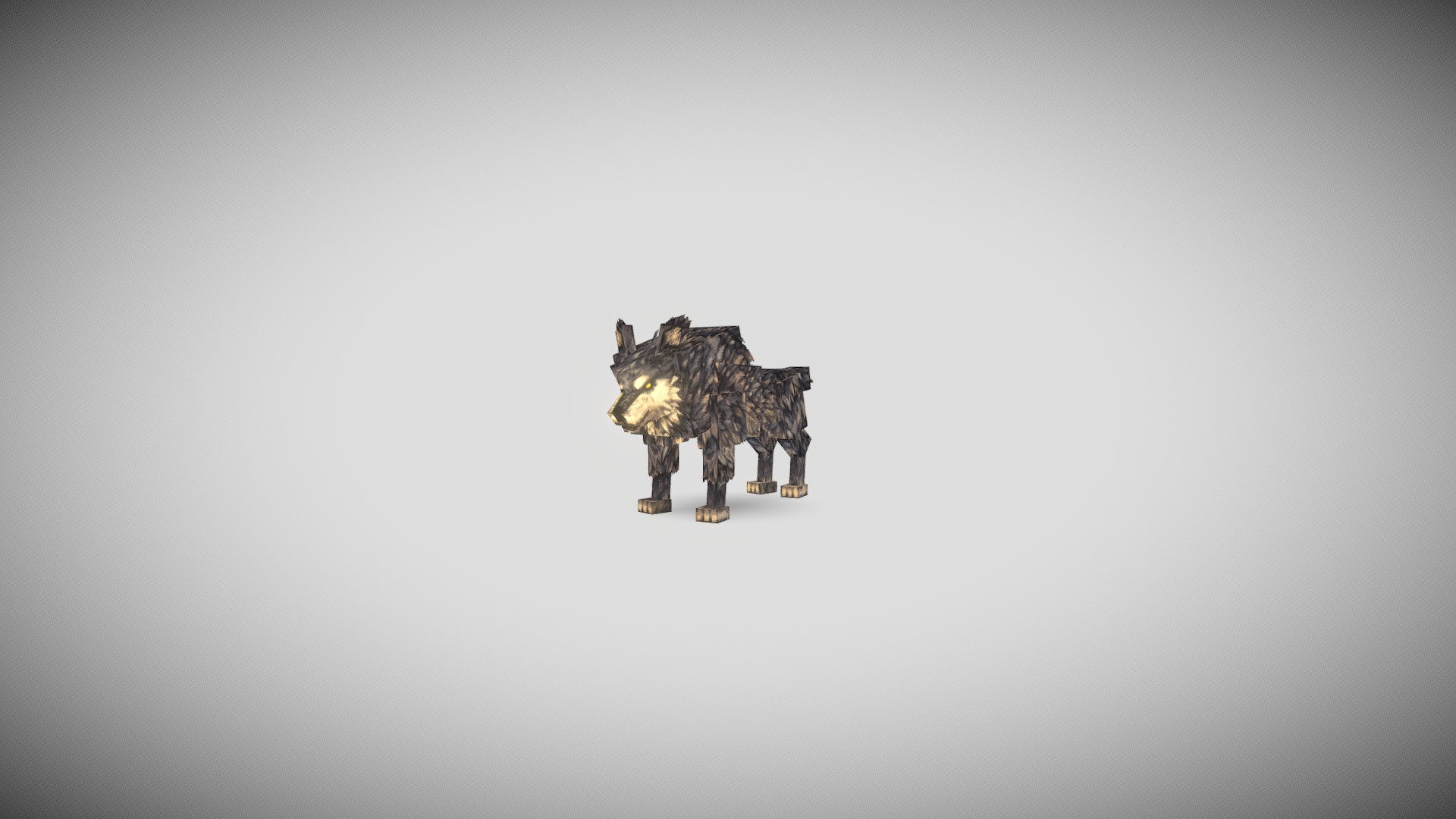 Pixel Wolf - 3D model by kkaaxl99 [7cddab7] - Sketchfab
