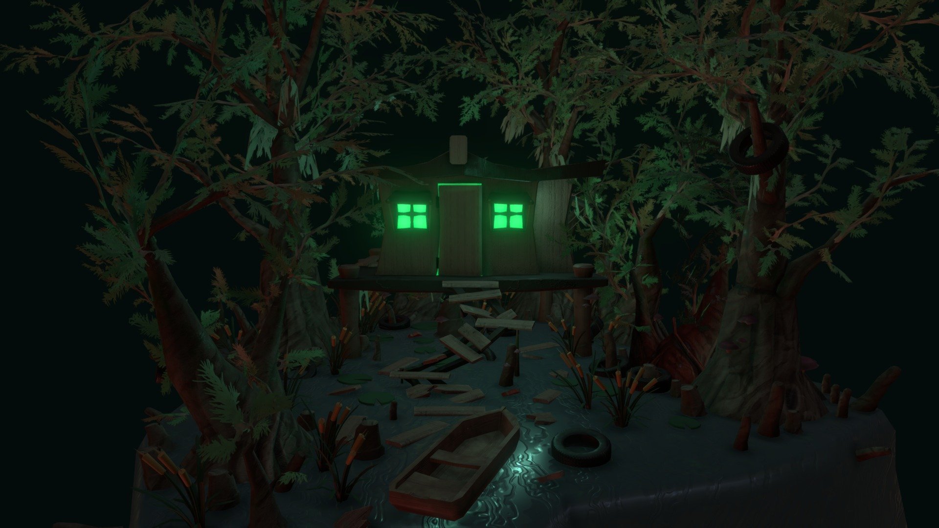 Swamp Environment - 3D model by Liam Kevin Smith (@LiamKevinSmith ...