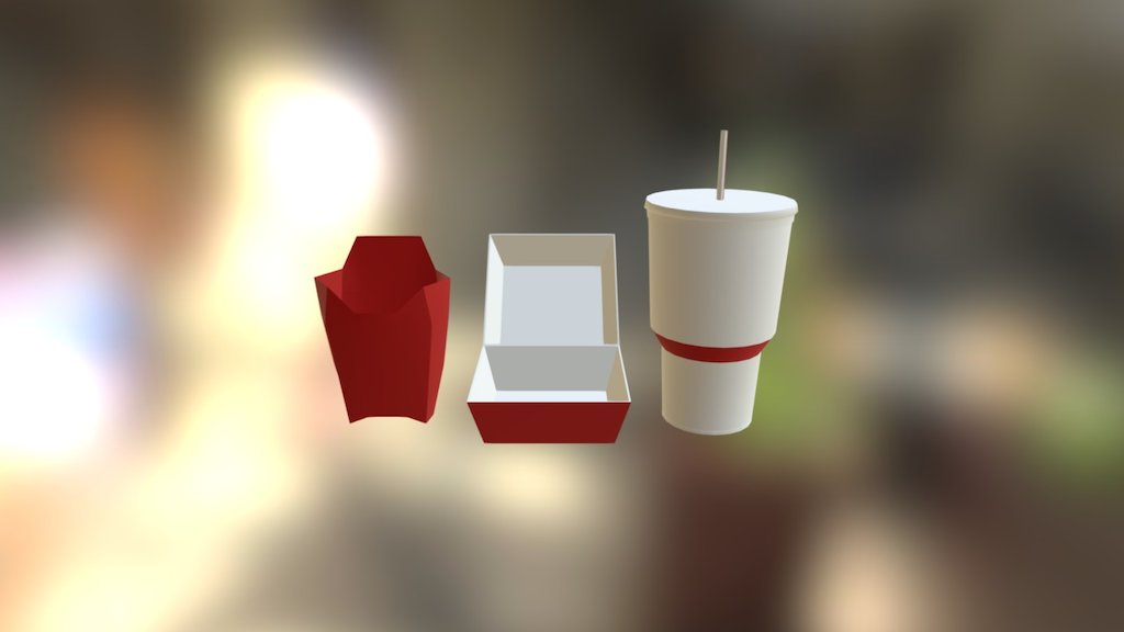 1. Fast Food #30Days3D - 3D model by woodyjang [7cde734] - Sketchfab