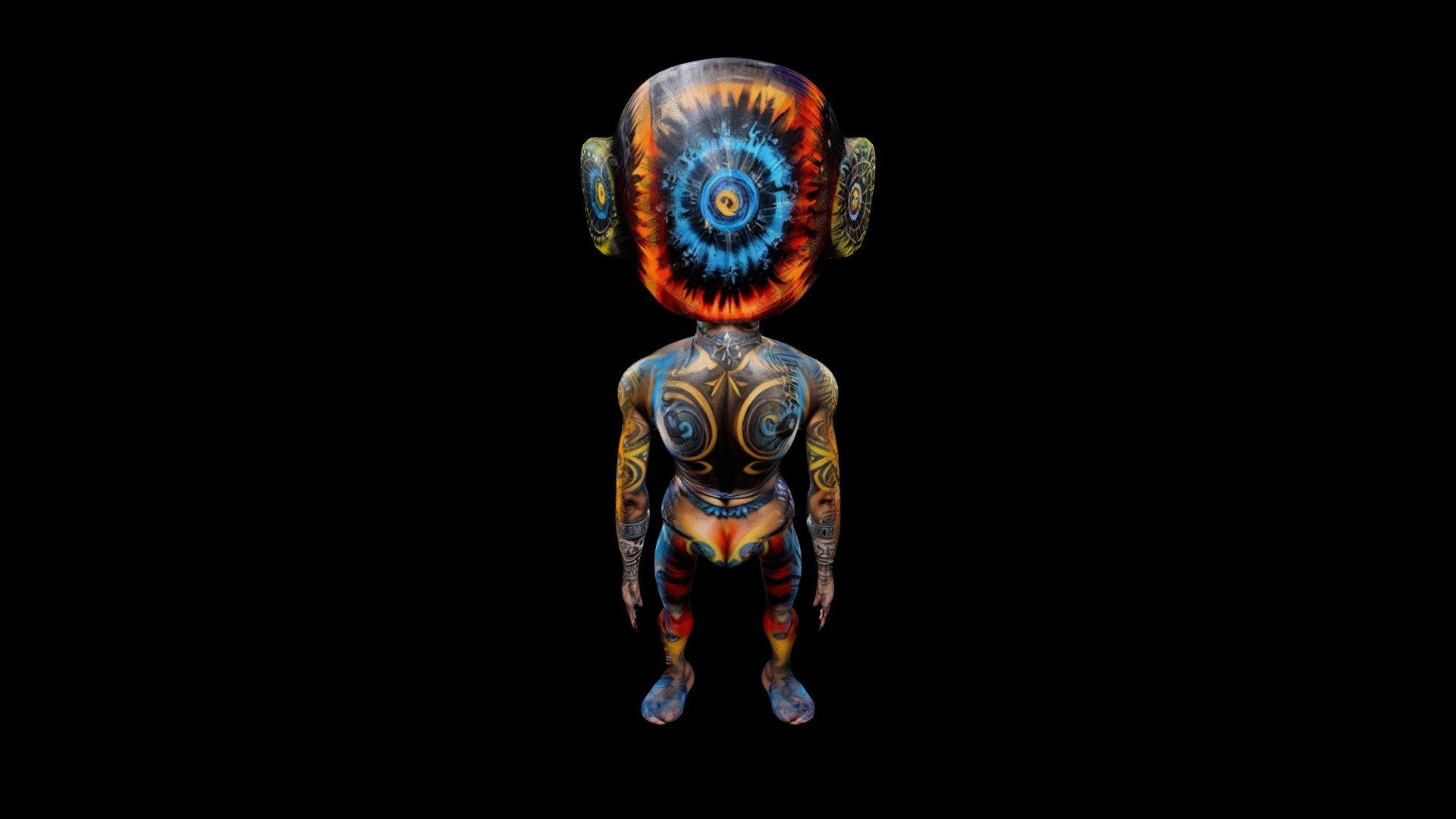 Meshy body painting Matthew Reed - Download Free 3D model by klrxyz ...