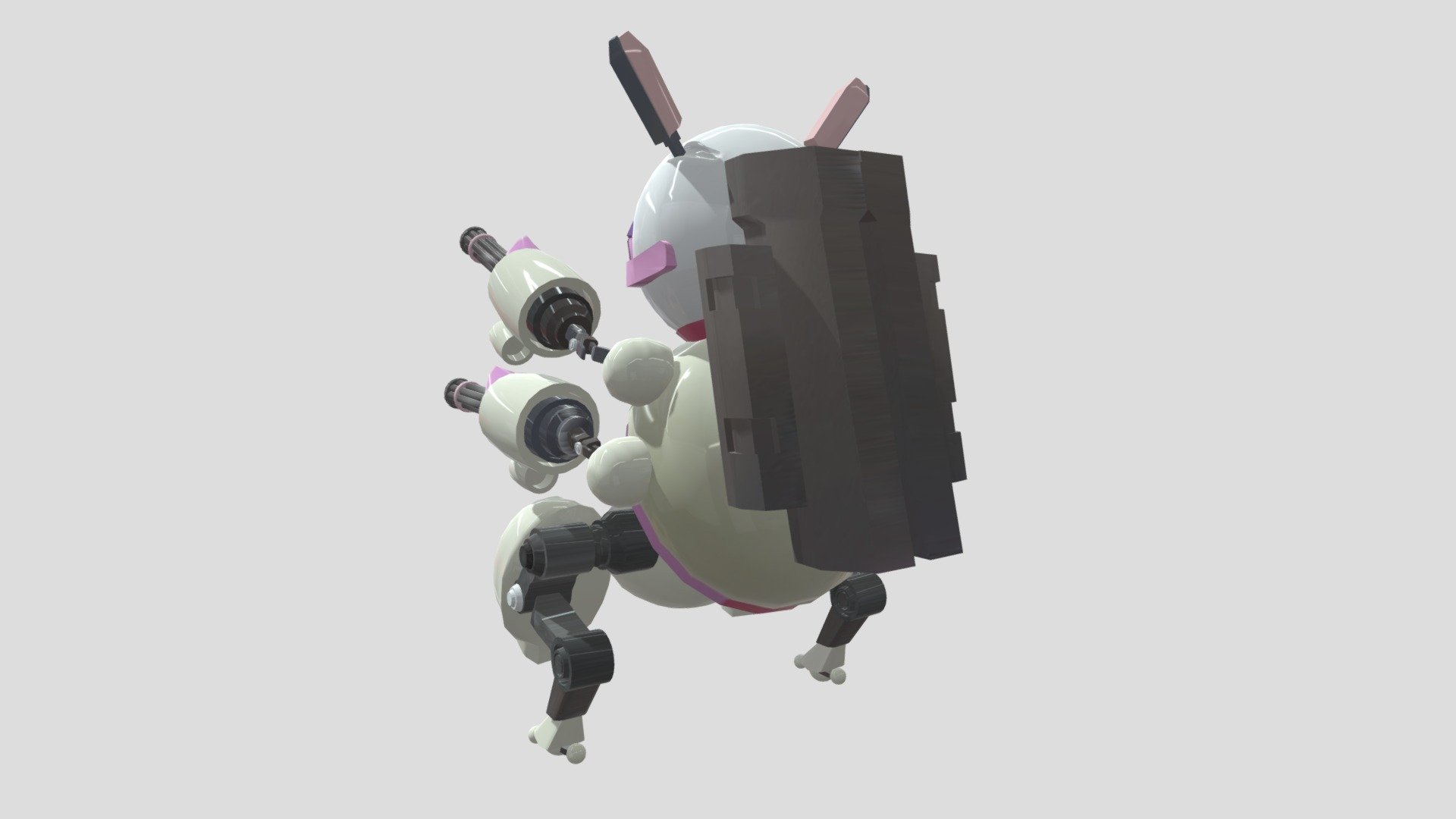cute robot - 3D model by CHUTONGEN4896 [7ce161d] - Sketchfab