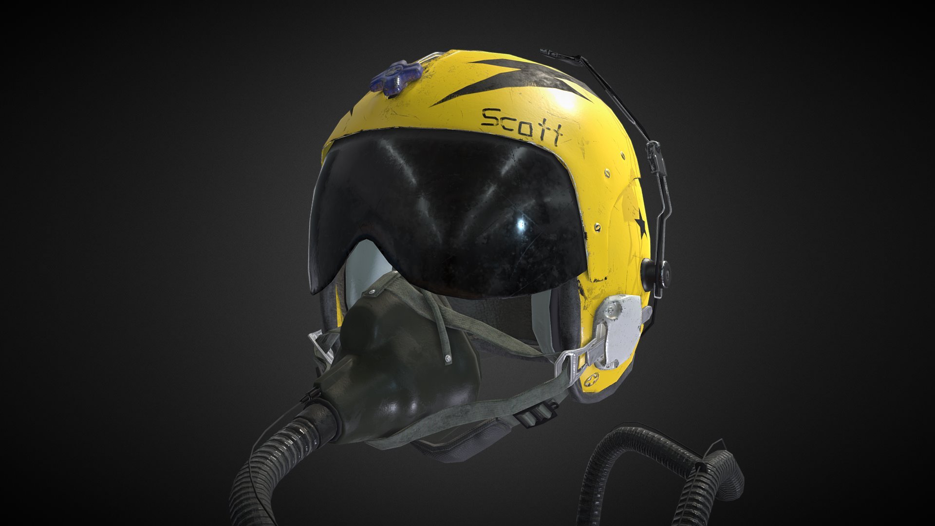 Pilot Helmet - 3D model by Outstandly [7ce4873] - Sketchfab