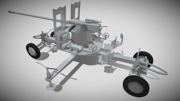 Anti-tank-gun 3D models - Sketchfab