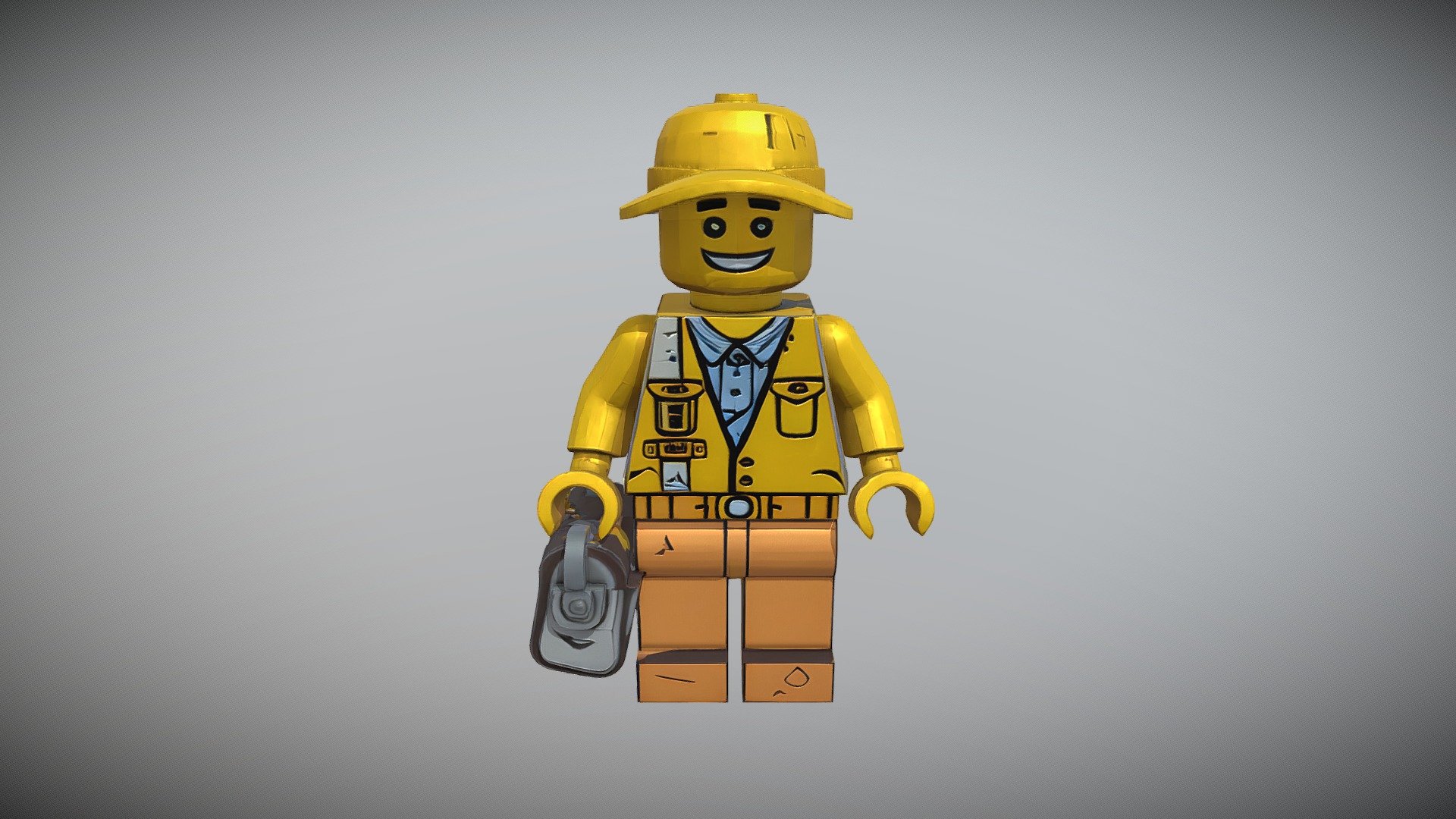 smiling LEGO minifigure explorer - Download Free 3D model by federica ...