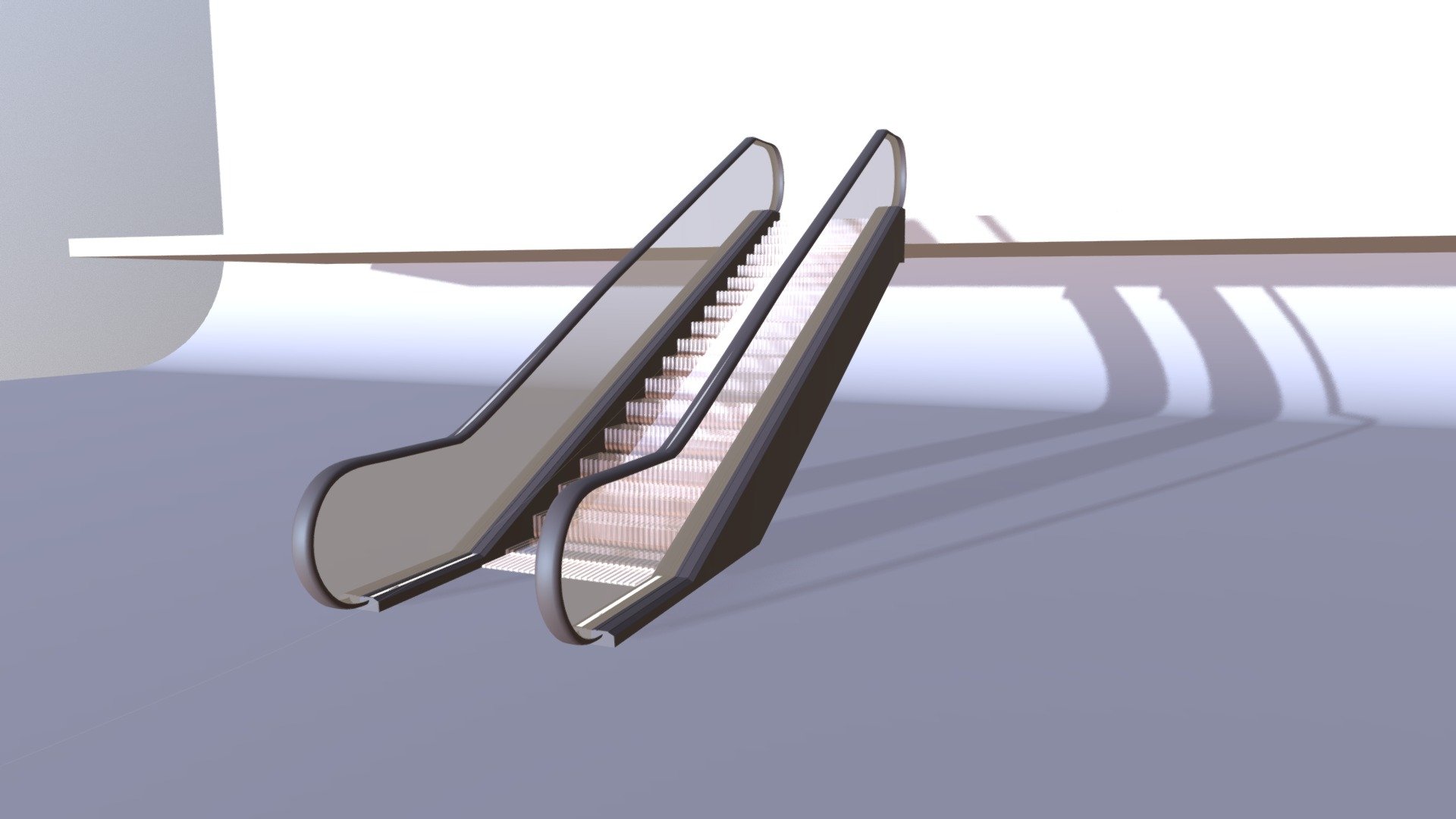 Escalator - 3D model by walkermd [7ce6cb9] - Sketchfab