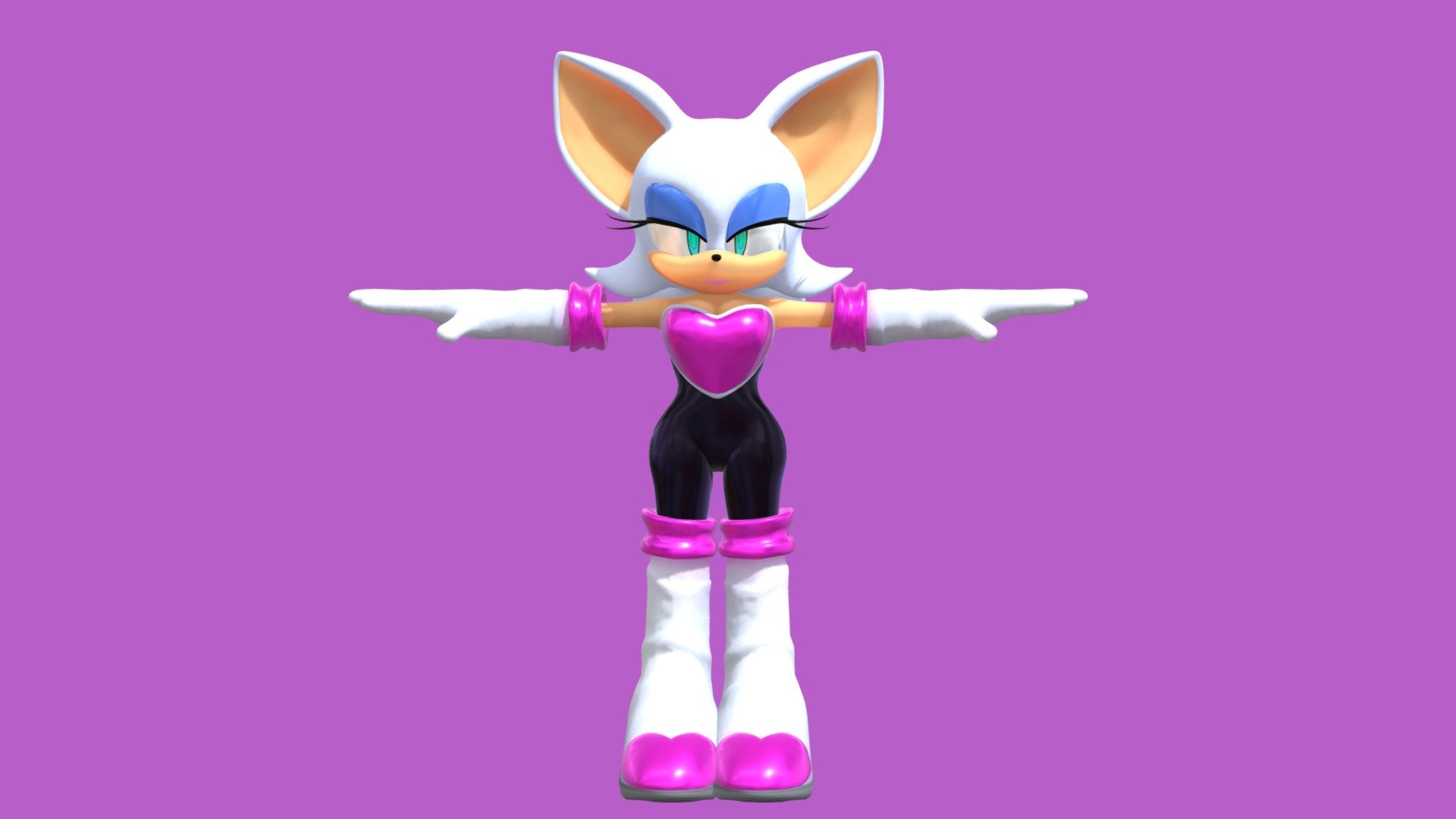 Sonic Adventure X Anime - Stylized Rouge - 3D model by UniverseXP ...