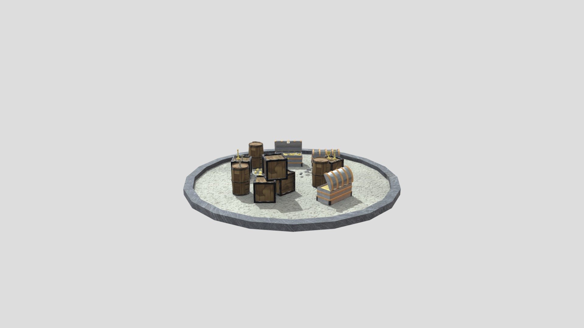 230 Chest Scene - 3D model by hairlinegod [7ceab6c] - Sketchfab