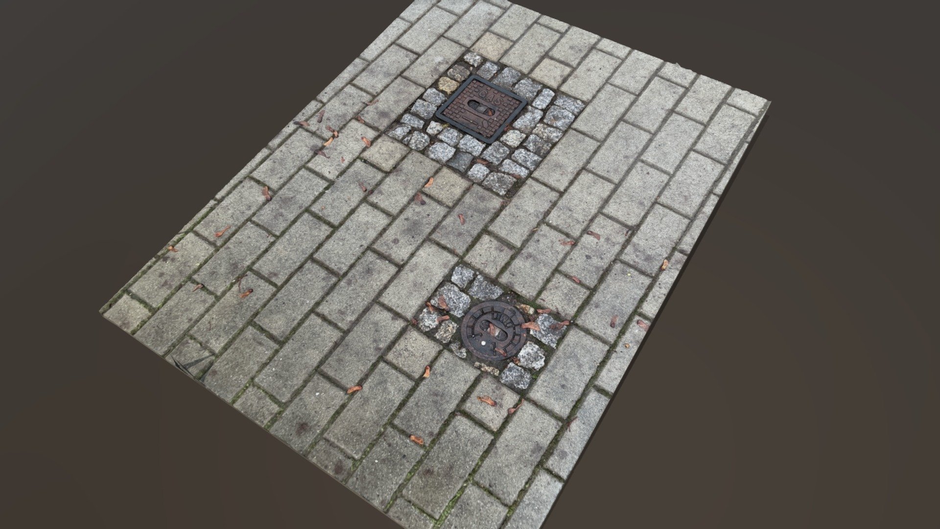 Scan of a couple of Utilities in a Sidewalk - 3D model by dotbmp ...