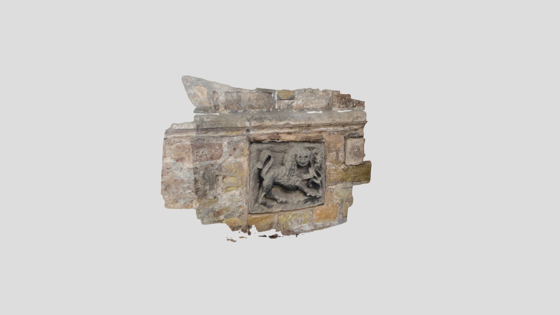 Breedon-on-the-Hill lion - Anglo-saxon sculpture - 3D model by ...