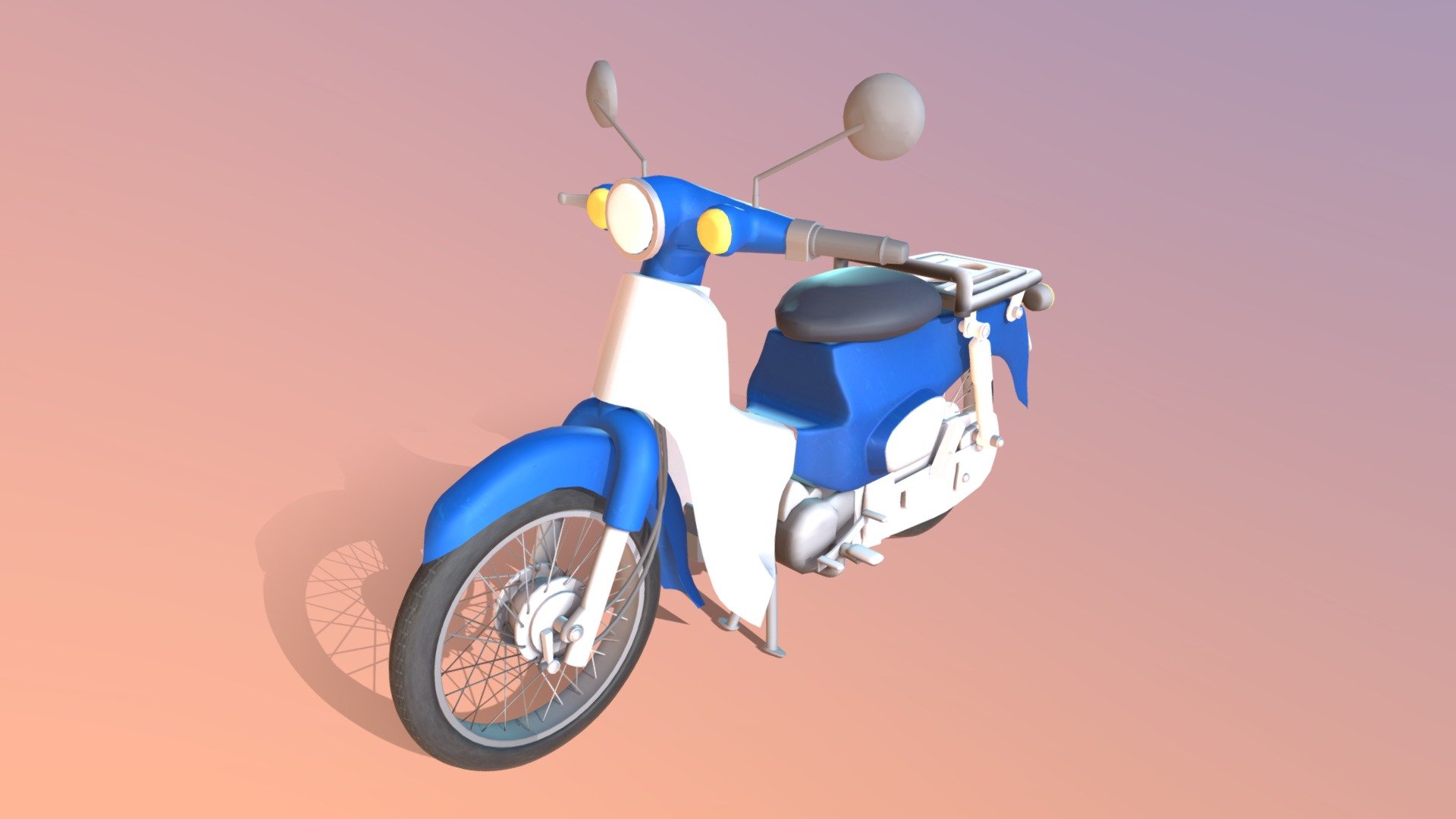 Super Cub - 3D model by mayin [7cee0e6] - Sketchfab