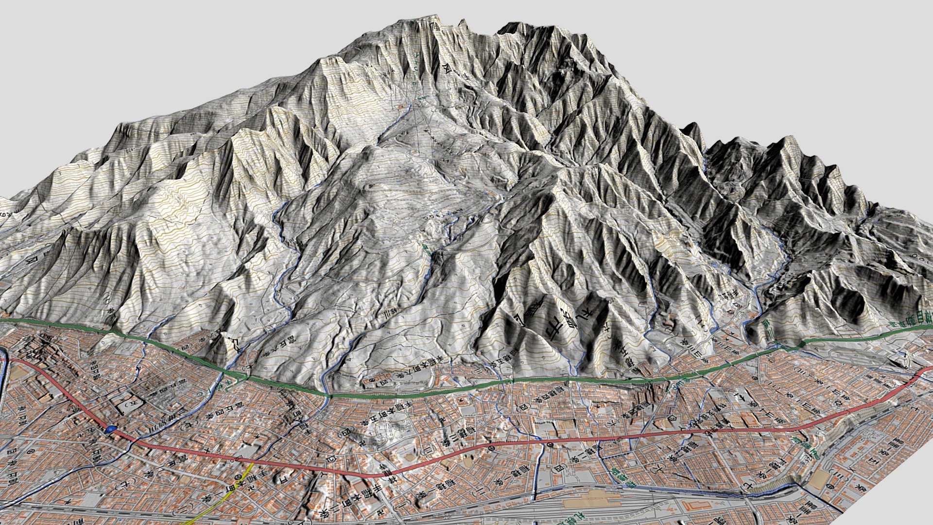 Mt. Teine sector collapse - 3D model by yuichi hayakawa (@yshaya ...