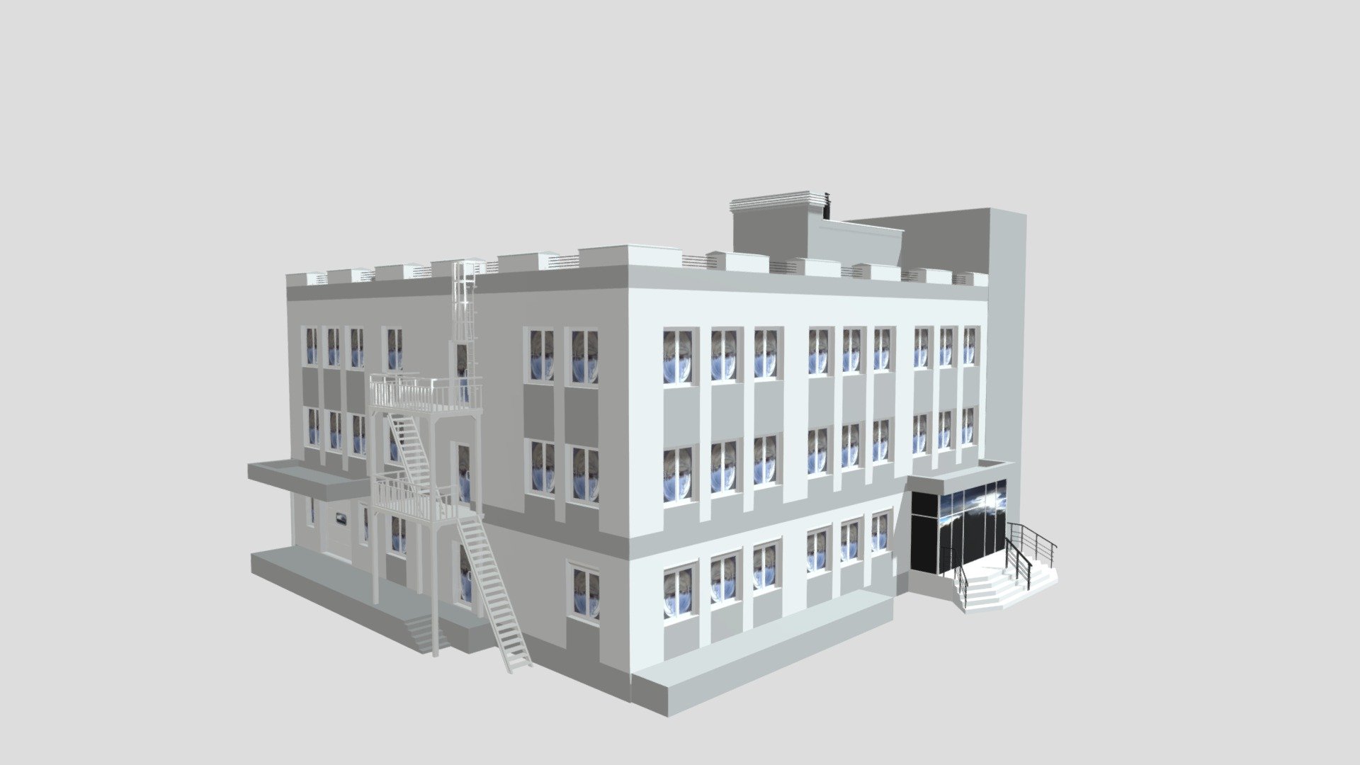 ADMINISTRATIVE BUILDING - Buy Royalty Free 3D model by ANastasi ...