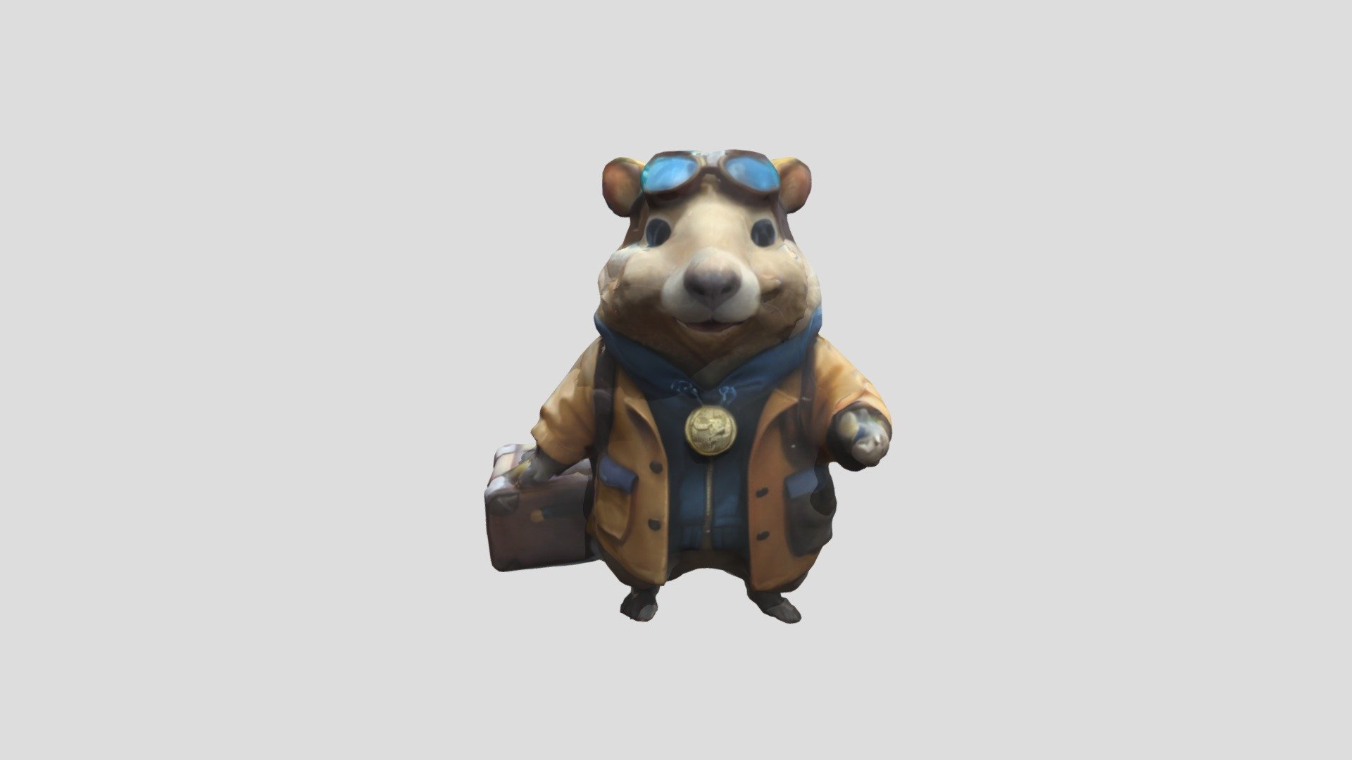 Capybara carrying suitcase - Download Free 3D model by florawa [7cf2de0 ...