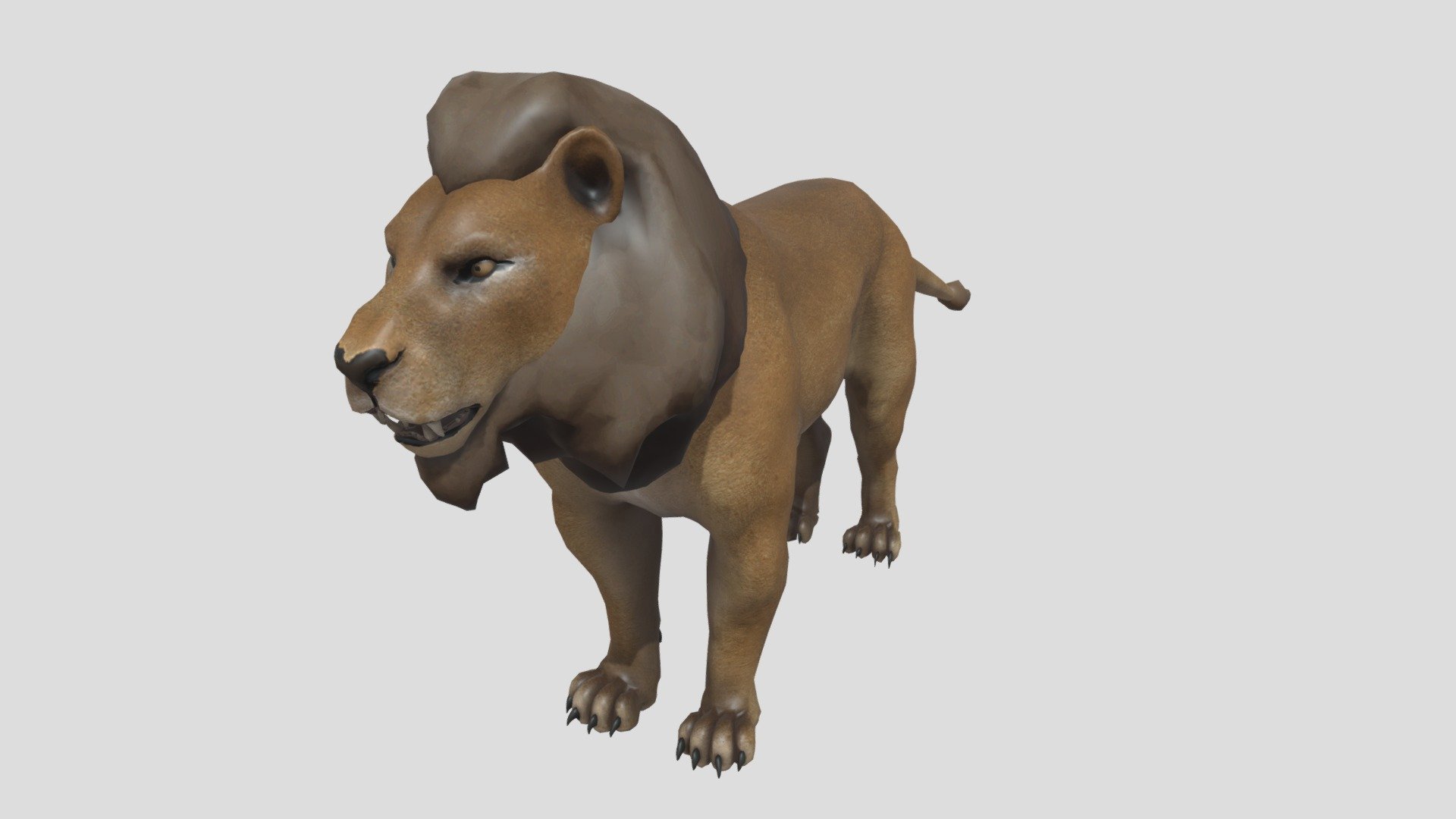 Game-Ready Realistic Rigged Lion - Buy Royalty Free 3D model by ...