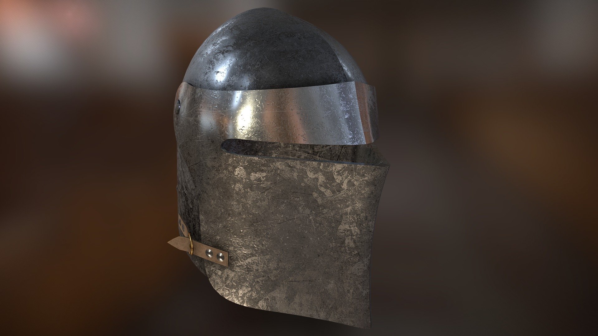 Bascinet, Slit Visor - 3D model by tin-can [7cf457b] - Sketchfab