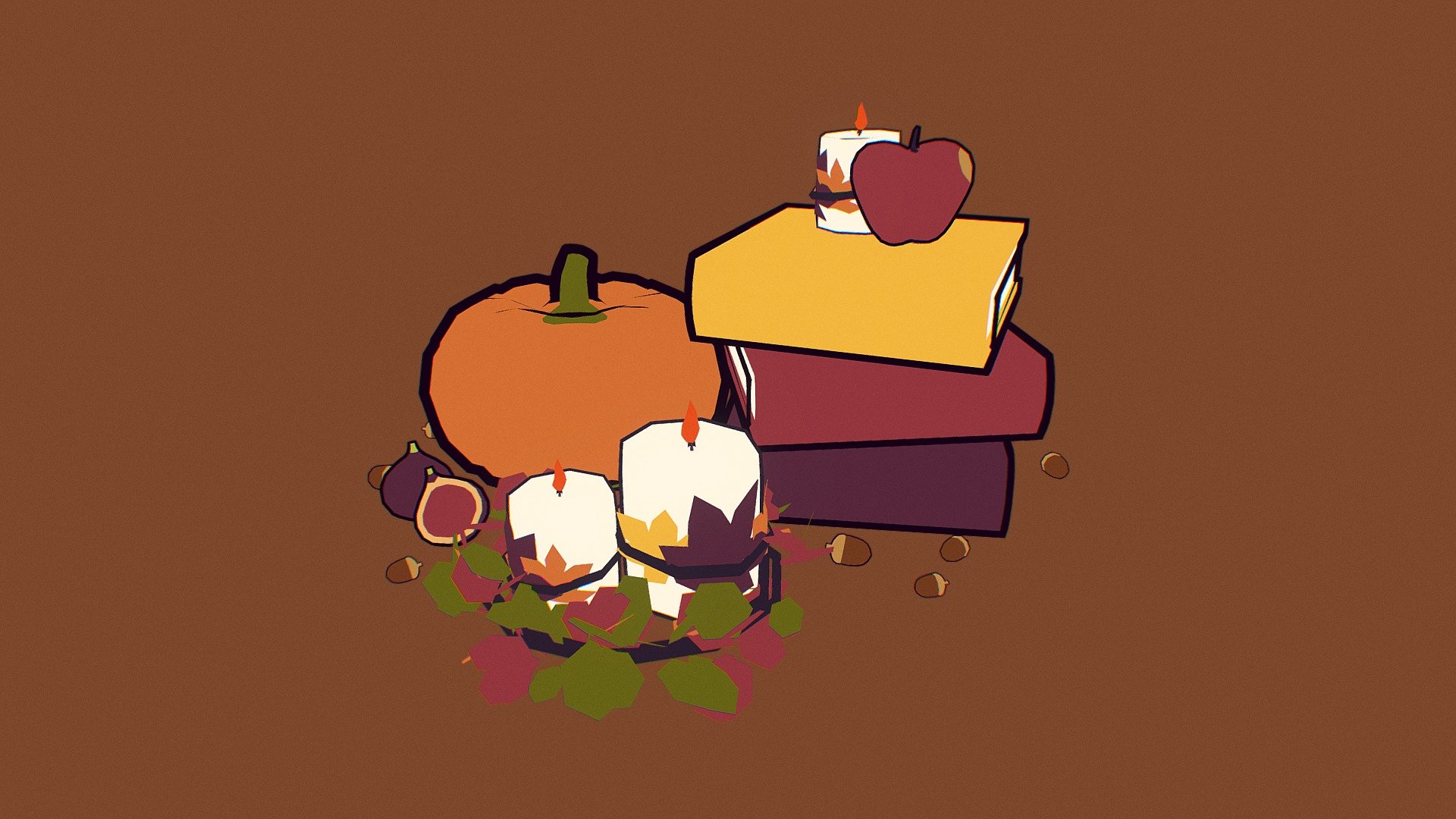 Fall decor - NOM NOM - 3D model by Anaïs (@anaissalla) [7cf515a ...