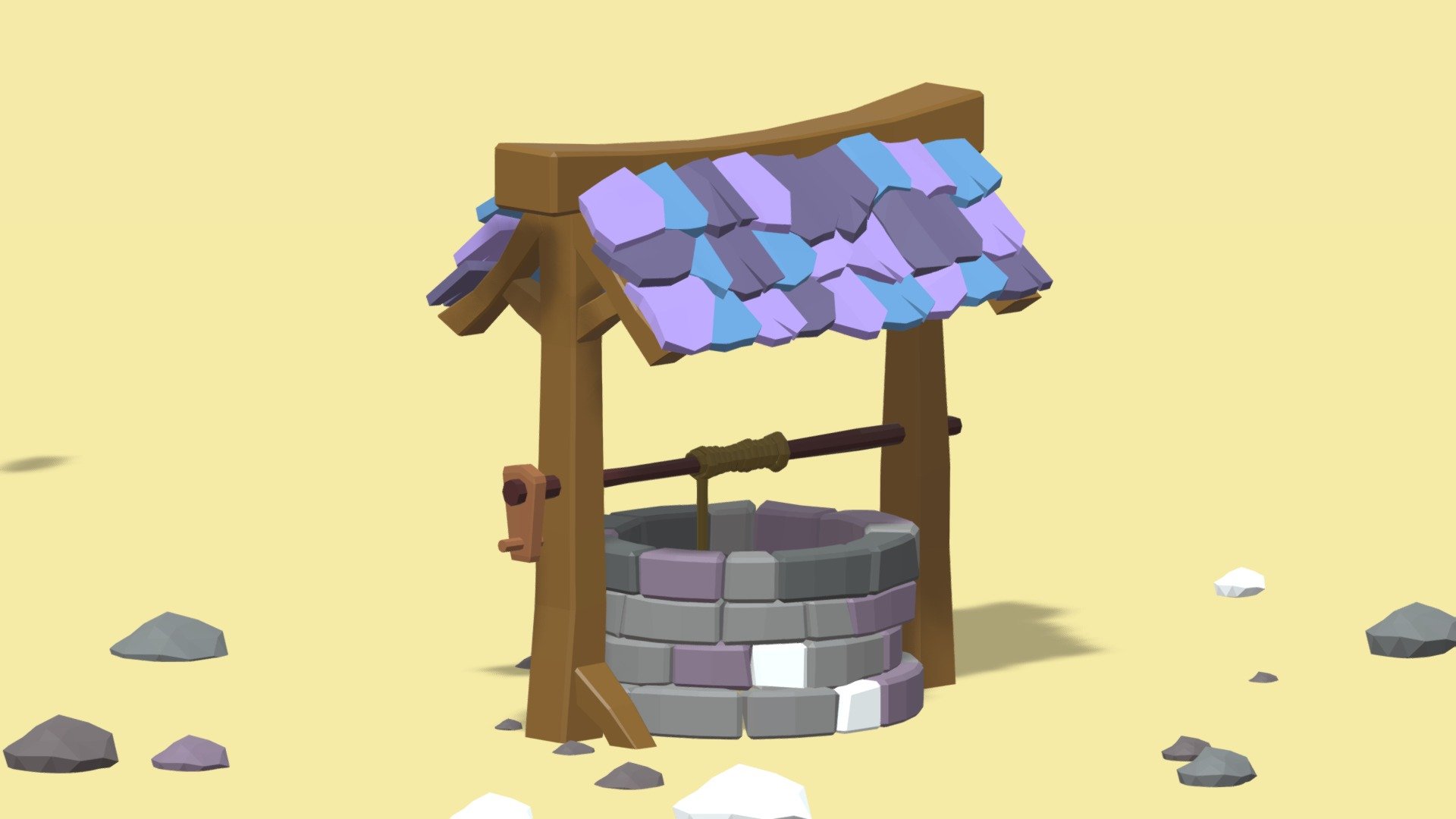 Stylized Low Poly Well - Download Free 3D model by sandeep7 [7cf5433 ...