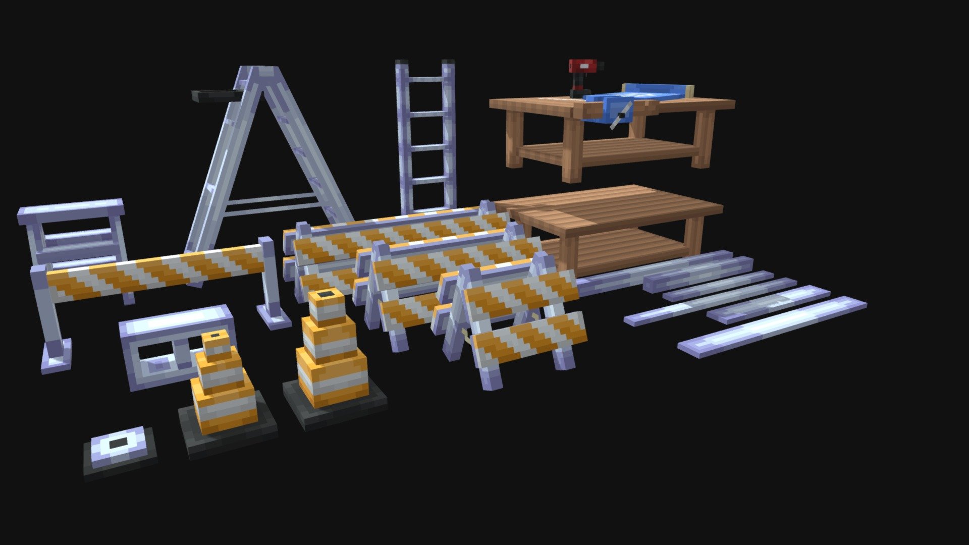 Under Construction Pack - 3D model by Jameson (@JamesonJr) [7cf6685 ...