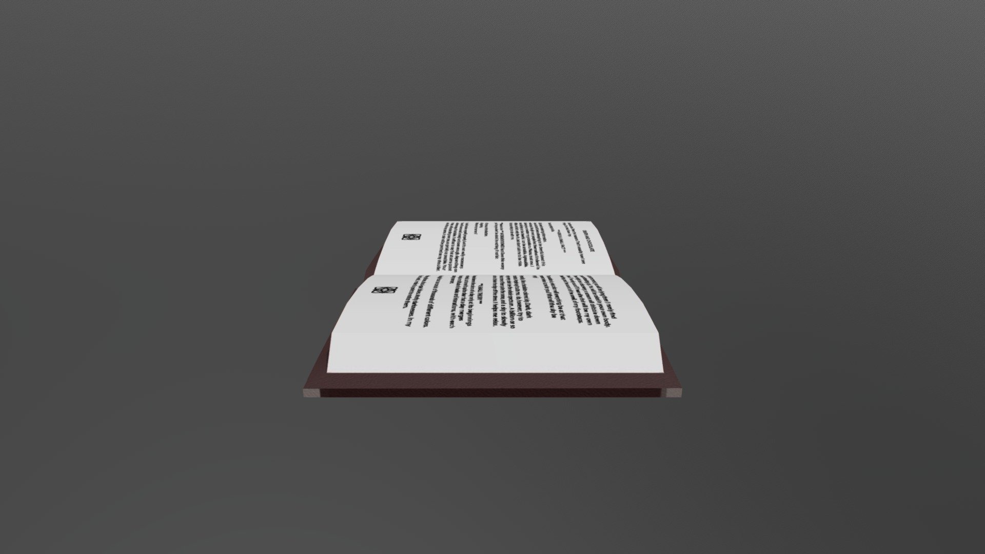Open Book - 3D model by K.L.Heywood [7cf6ddd] - Sketchfab