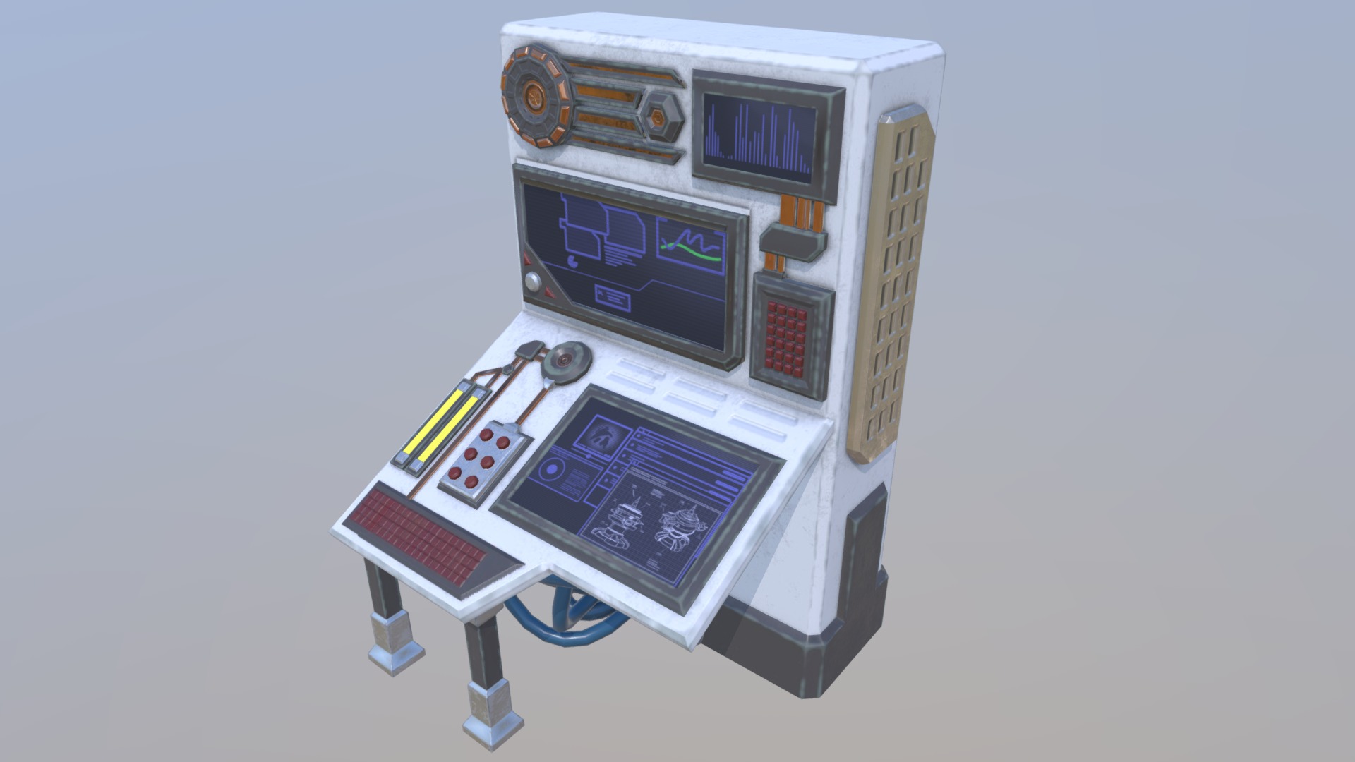 Turret monitor - RoZoSho - 3D model by JeftaBrink [7cf7bd1] - Sketchfab