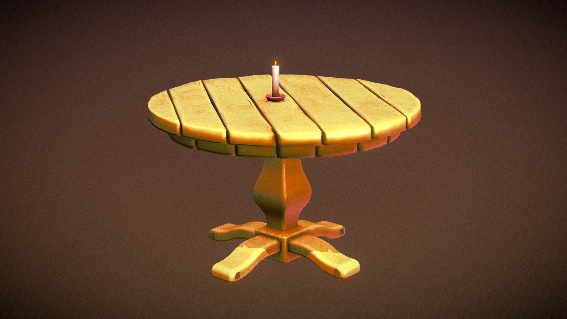 Stylized Wood Table - Buy Royalty Free 3D model by Leandro Nicolas ...