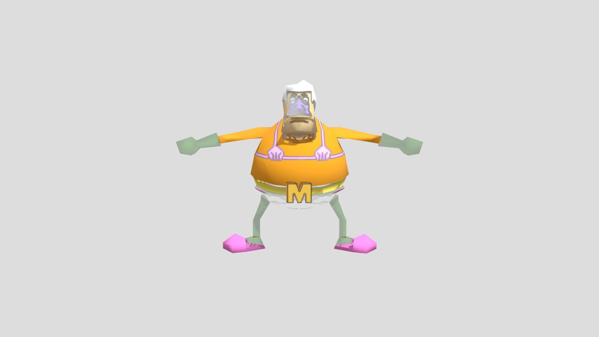 PlayStation - SuperSponge - mermaid man - Download Free 3D model by ...