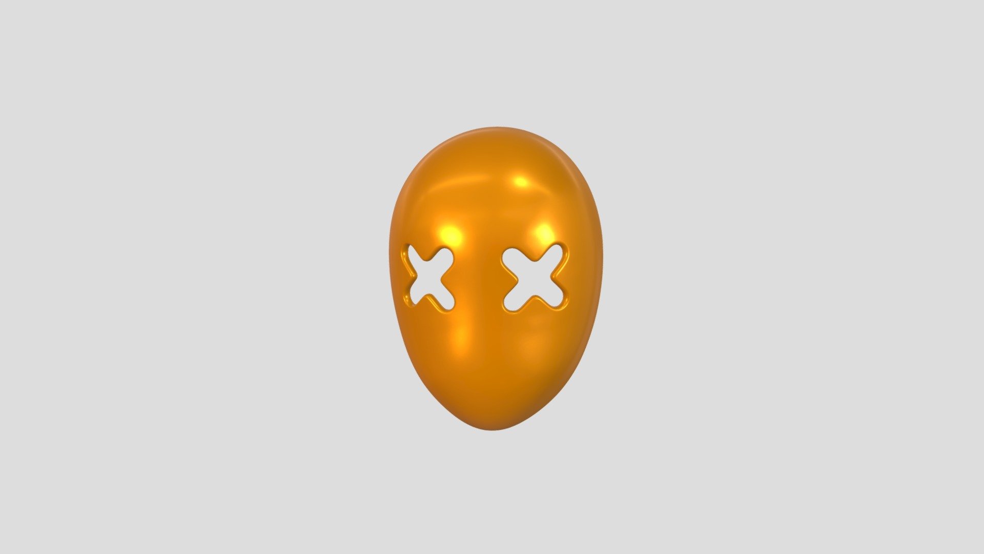 Print002 Golden XX Mask - Buy Royalty Free 3D model by BaluCG [7cfb739 ...