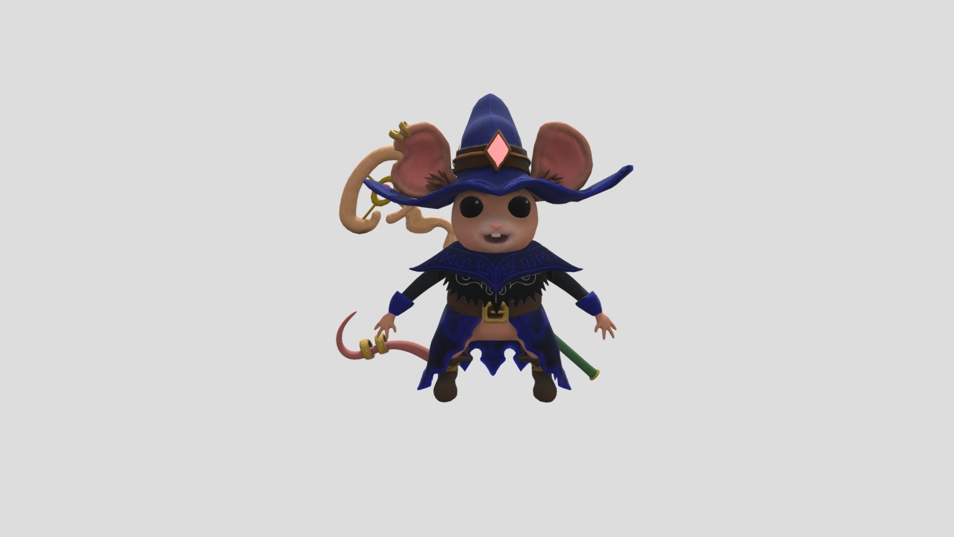 wizard Rat - 3D model by daniftirado [7cfd75d] - Sketchfab