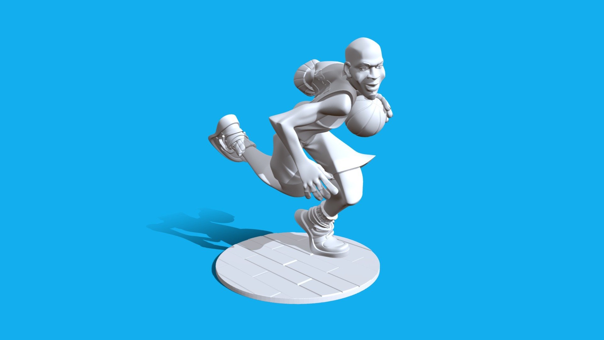 Inspired with Michael Jordan, 3D printable - Buy Royalty Free 3D model ...