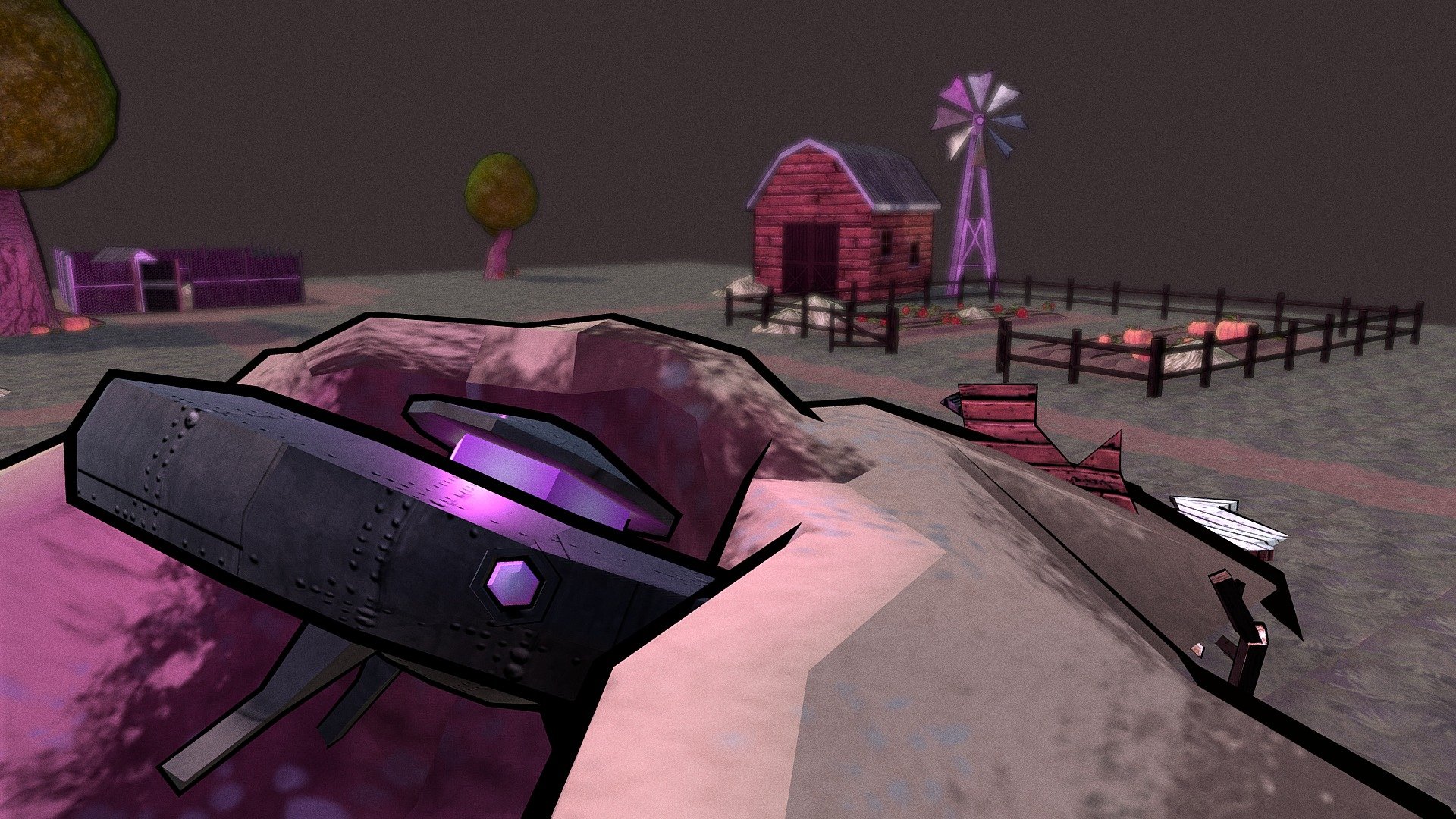 Something's Going Down at Comic Book Farm - Download Free 3D model by ...