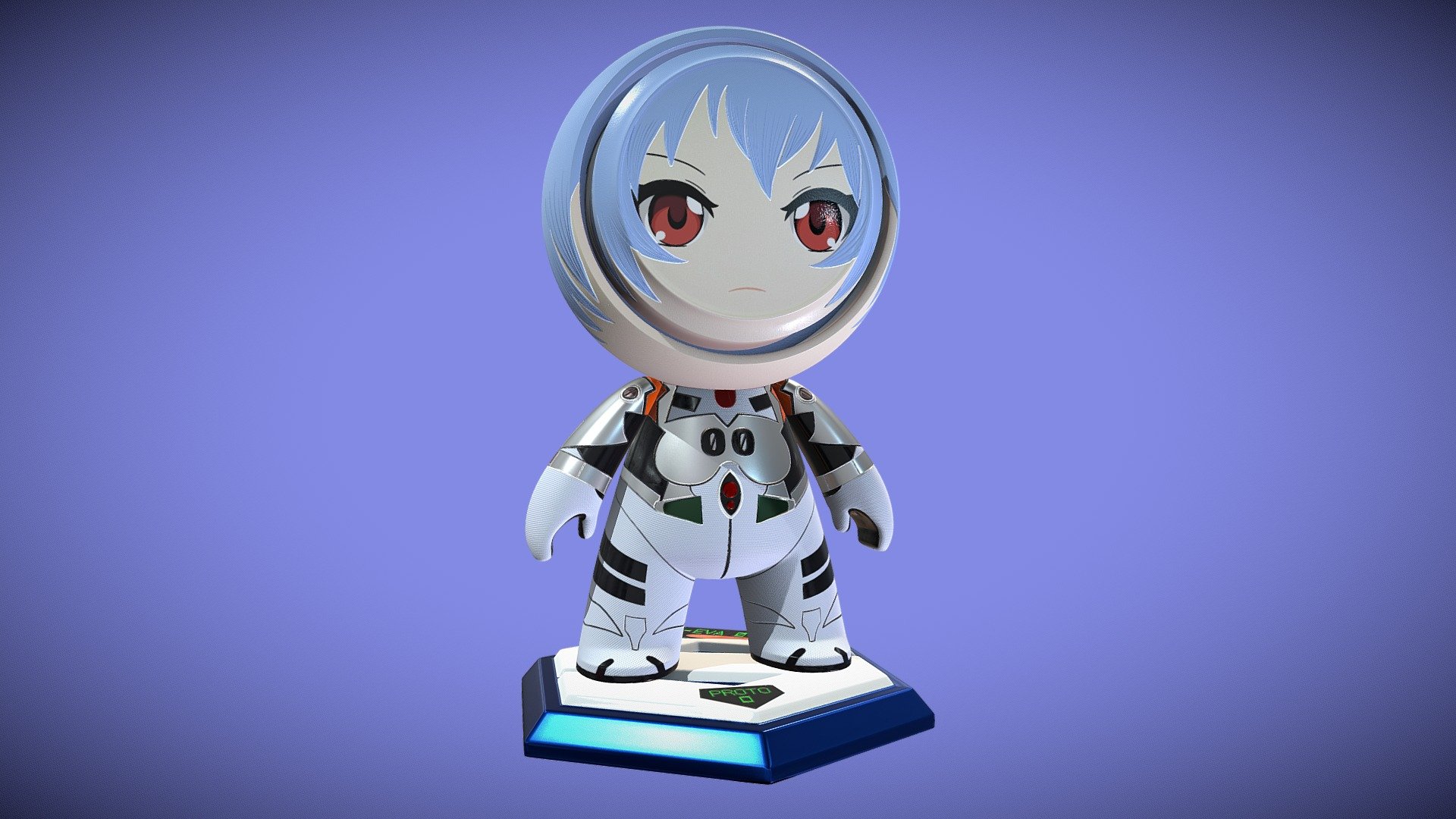 Rei Ayanami Substance Painter - 3D model by ivanna.brauer [7d0388c ...